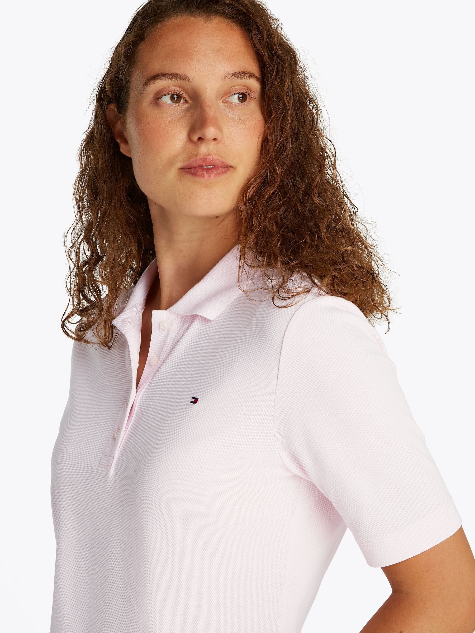 Buy Tommy Hilfiger Pink 1985 Regular Fit Pique Polo Shirt from the Next ...