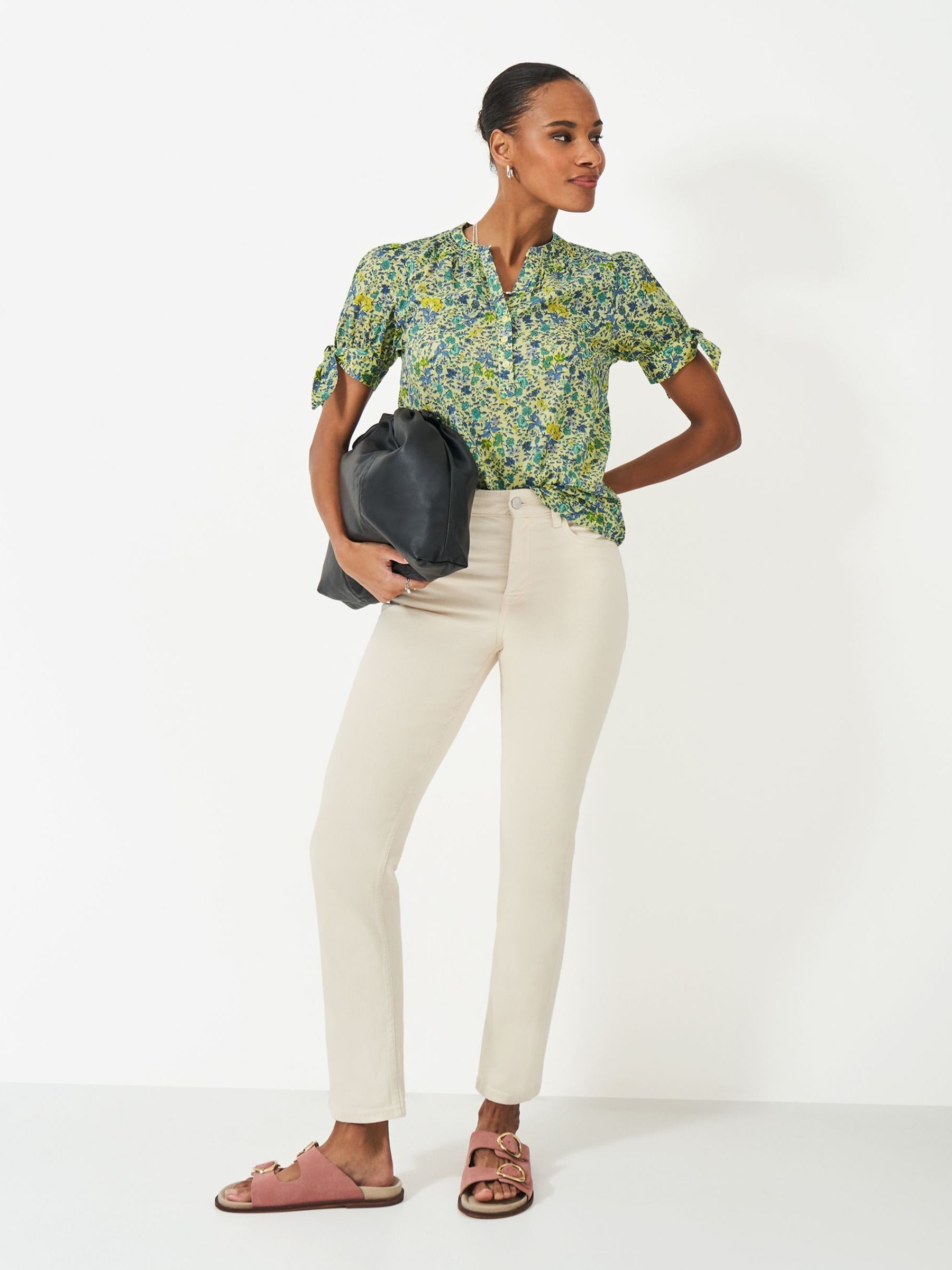Buy Crew Clothing Company Yellow Lucie Floral Print Blouse from the ...
