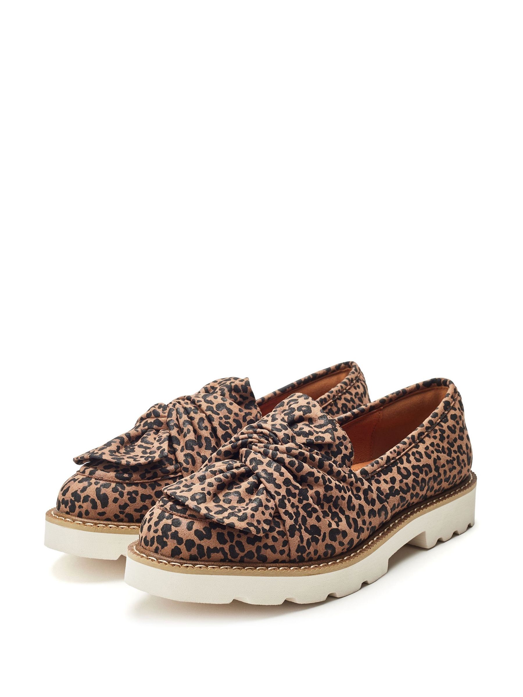 Buy Moda in Pelle Animal Eves Twisted Feature Comfort Loafers from the ...