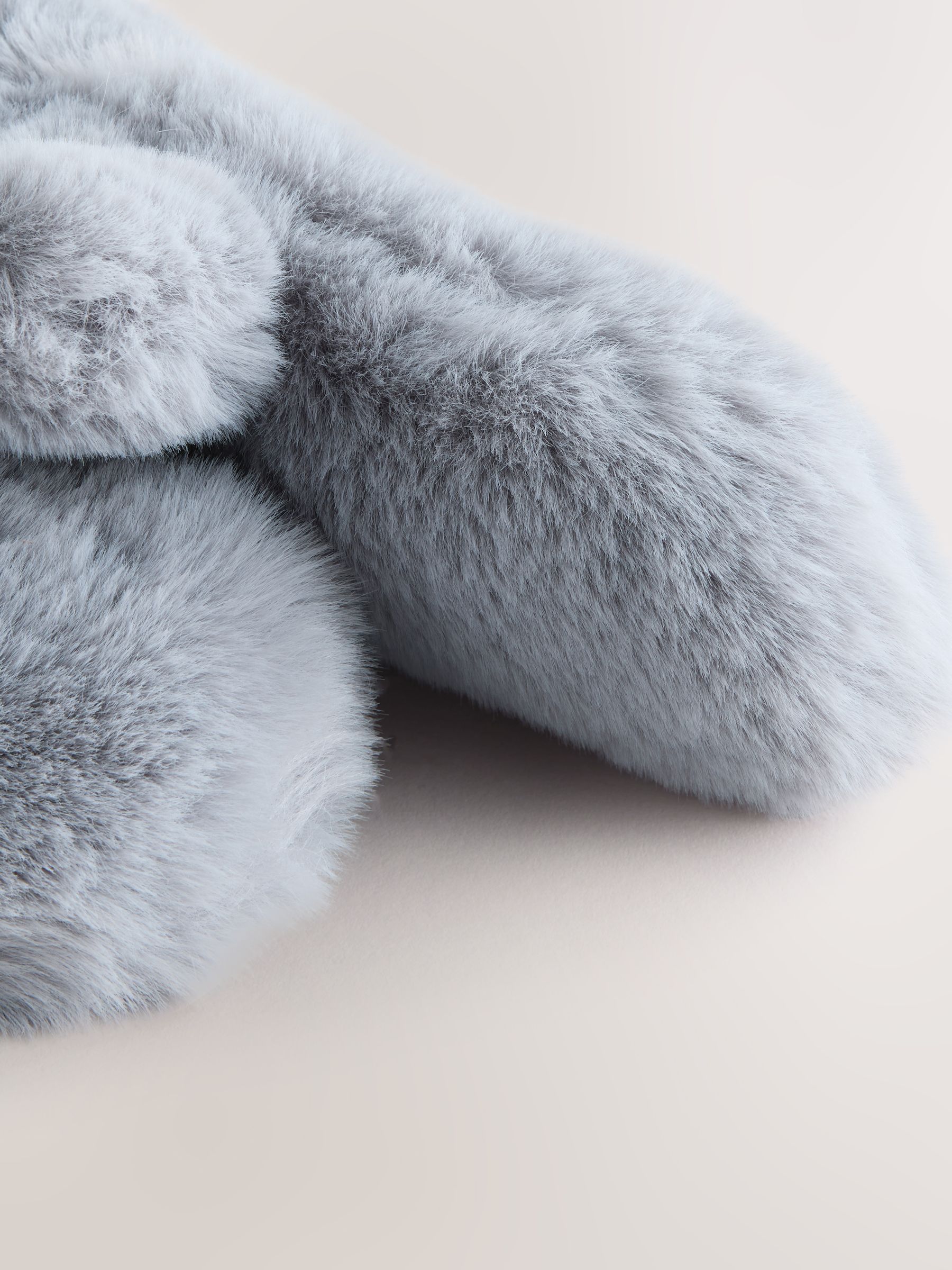 Buy Grey Faux Fur Mittens (3-16yrs) from Next Egypt