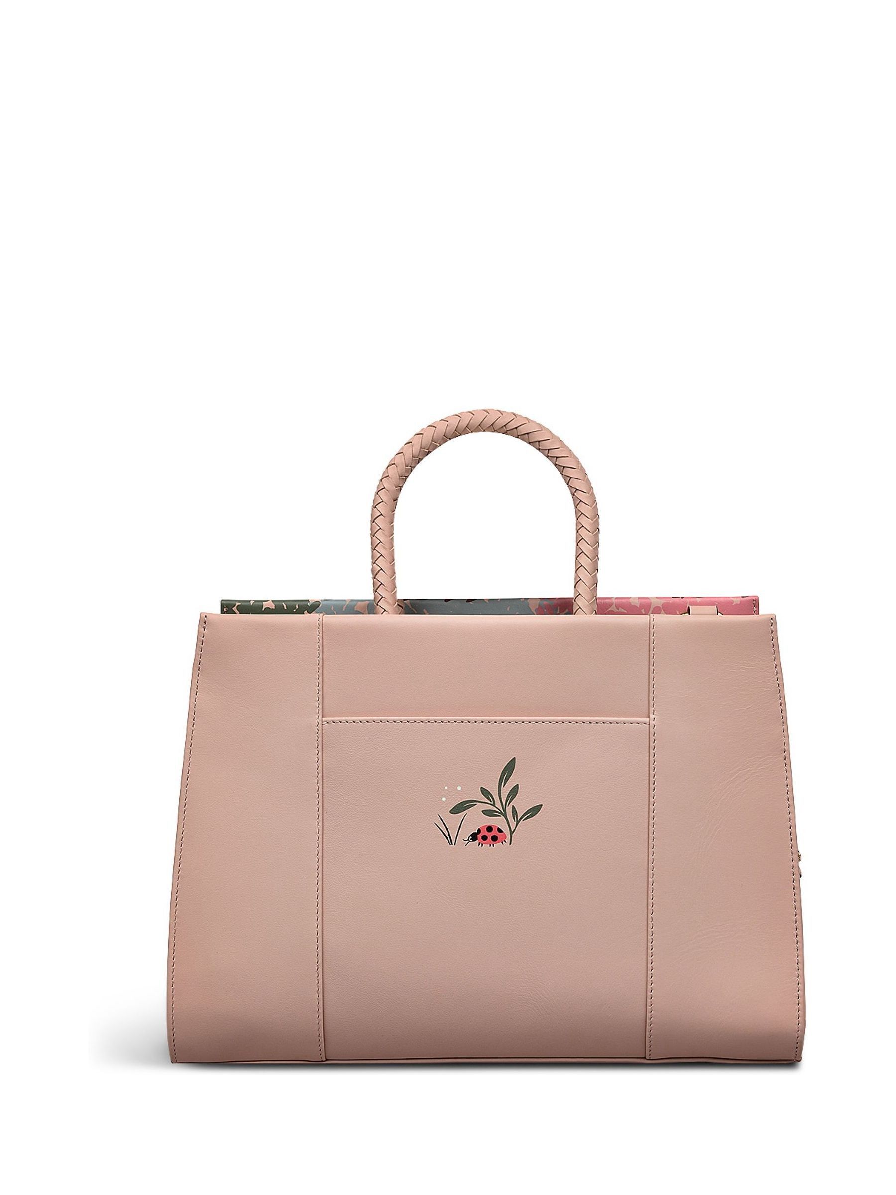 Buy Radley London Pink London Medium Spring Meadow Ziptop Grab Bag from ...