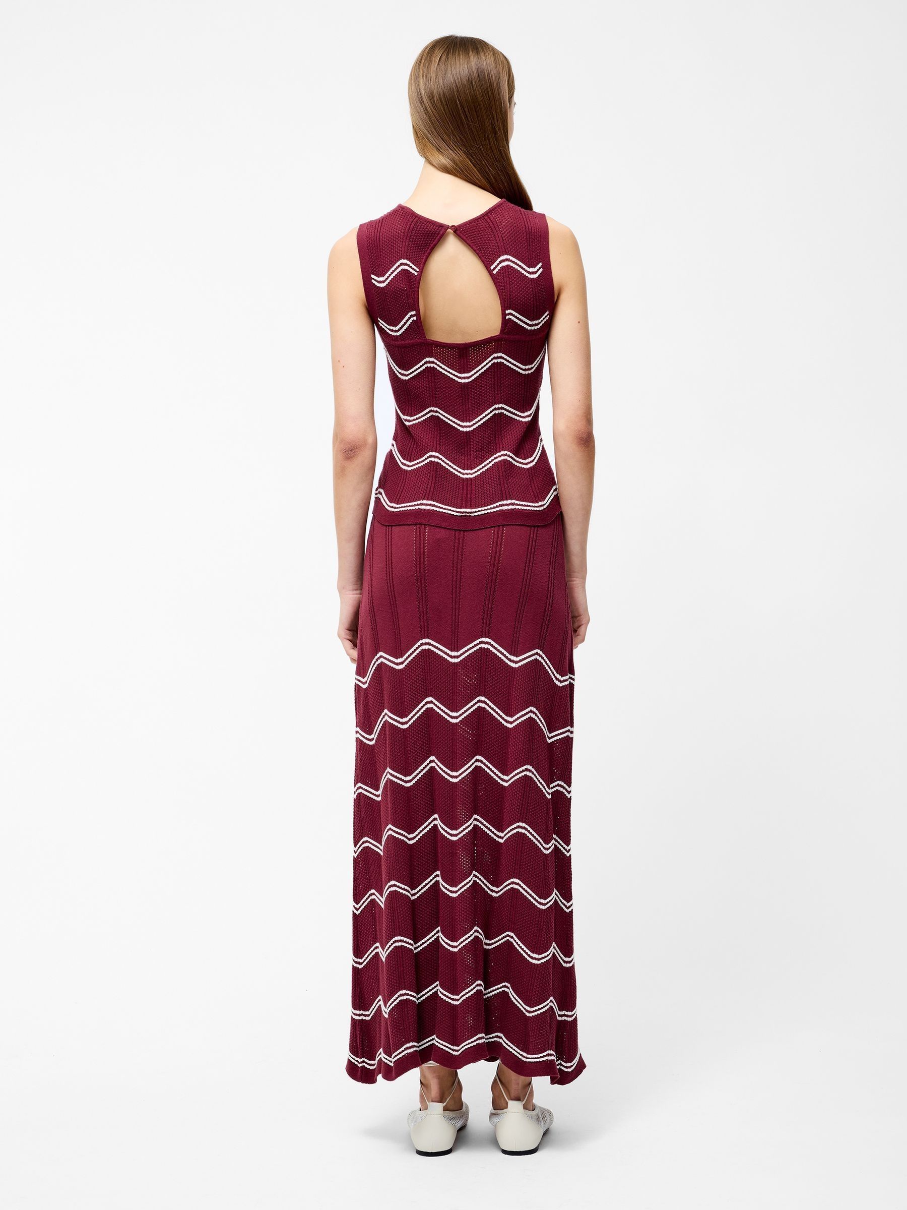 Buy French Connection Red Trudy Crochet 100% Cotton Vest from the Next ...