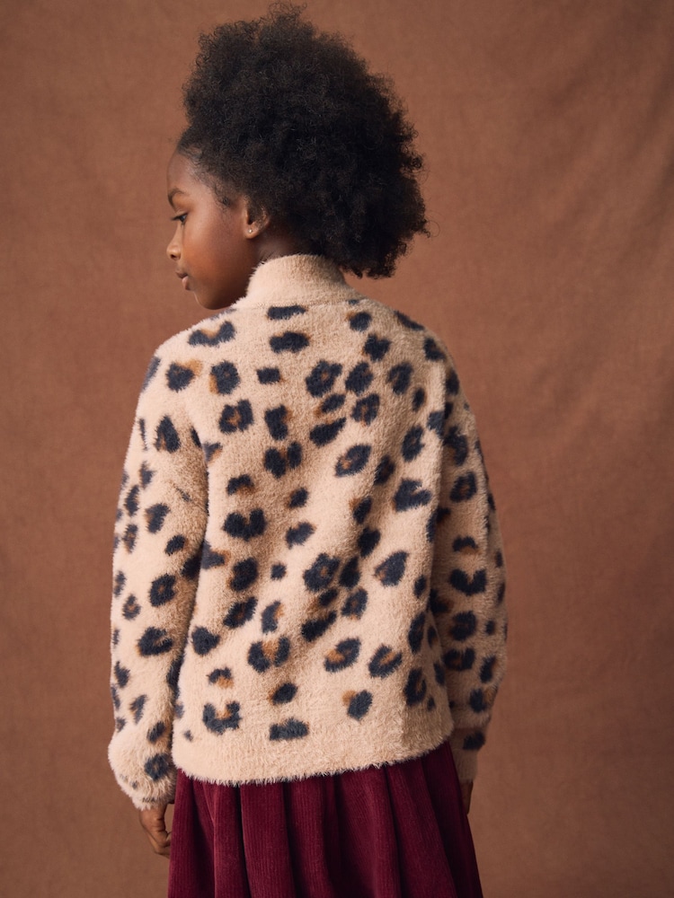 Buy Leopard Animal Fluffy Jumper (3-16yrs) from Next USA