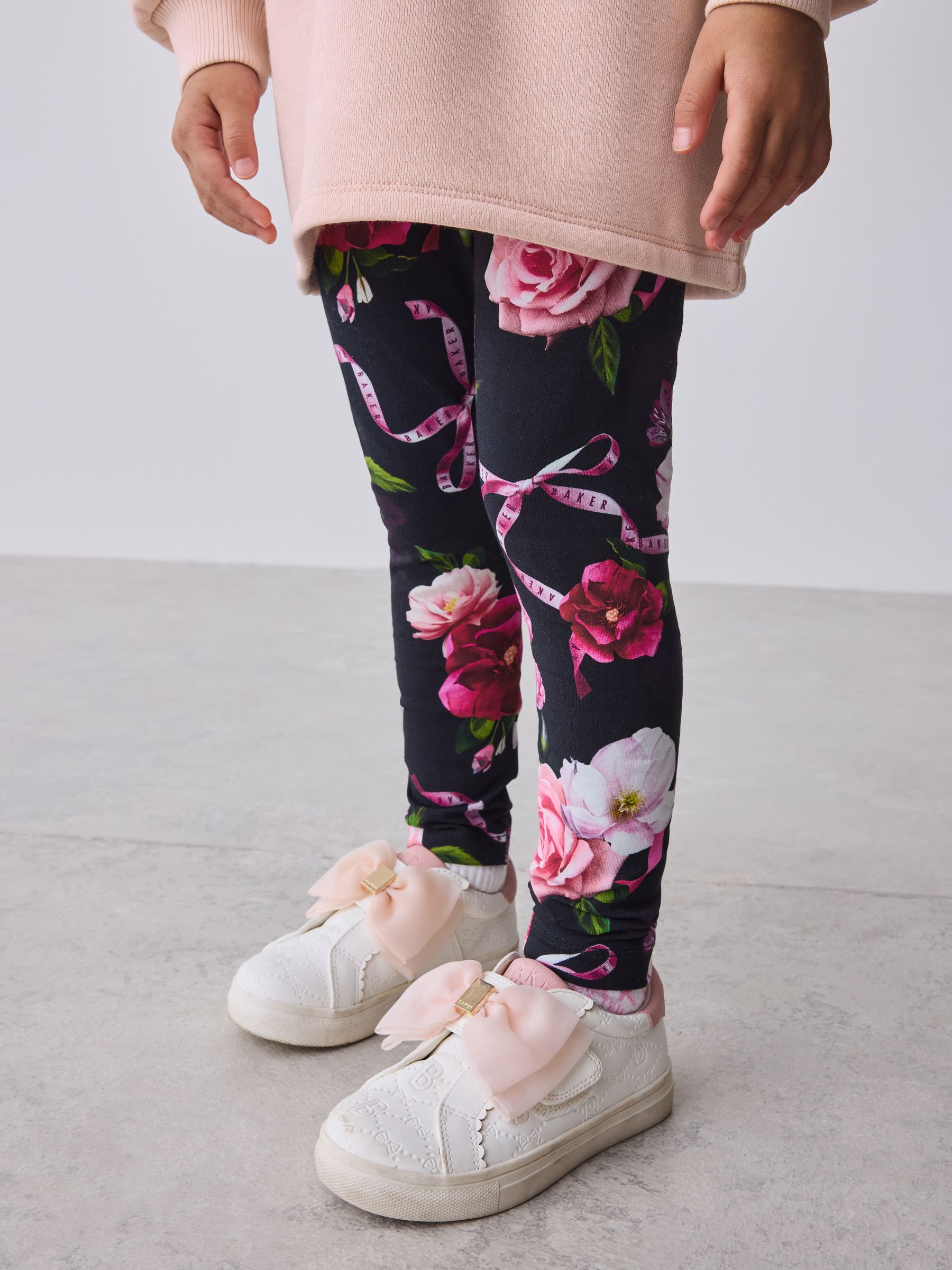 Buy Baker by Ted Baker Pink 2 Piece Sequin Bow Collar Sweat & Leggings ...