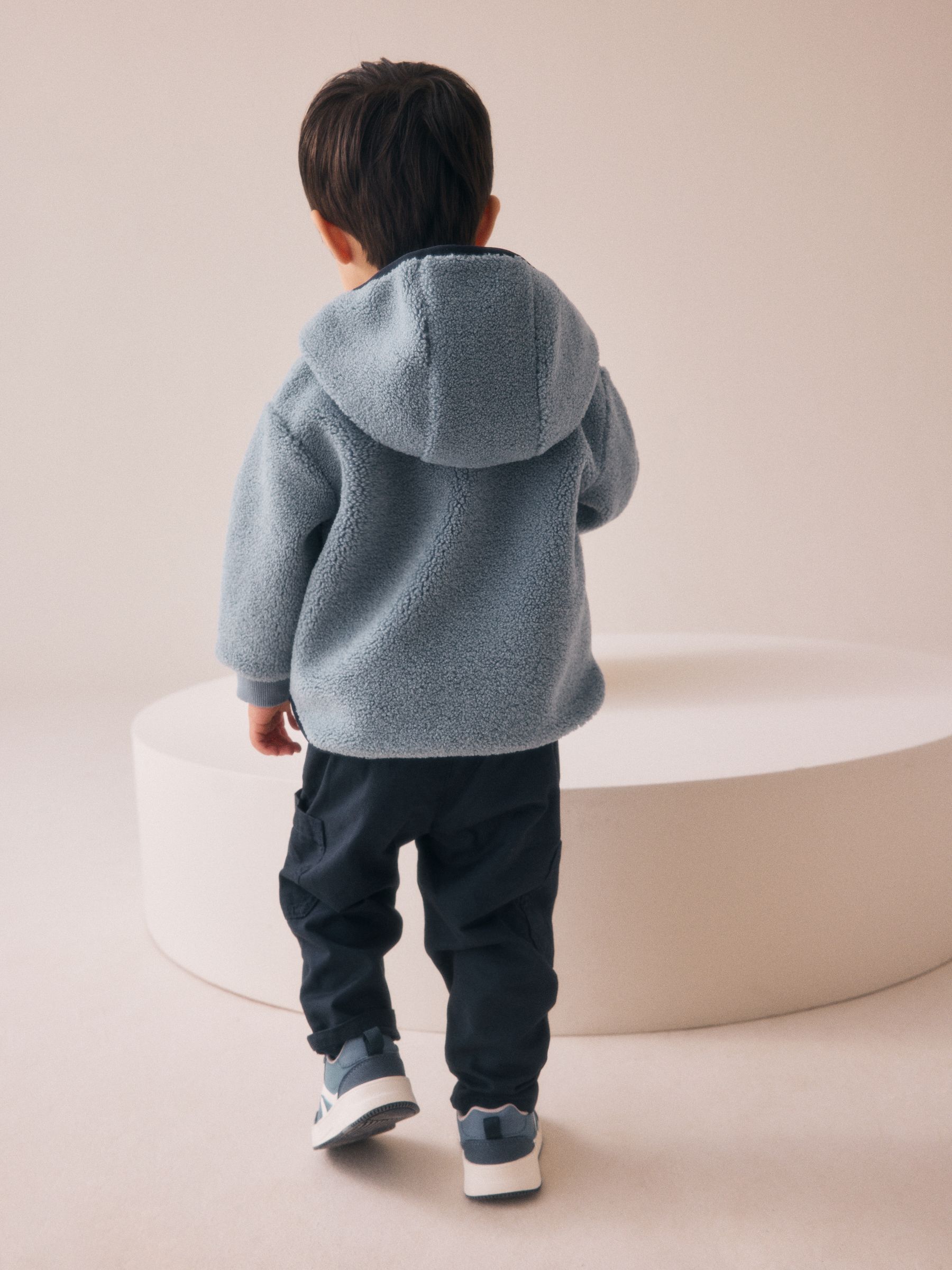 Buy Light Blue Hooded Fleece Zip Through Jacket (3mths-7yrs) from Next USA