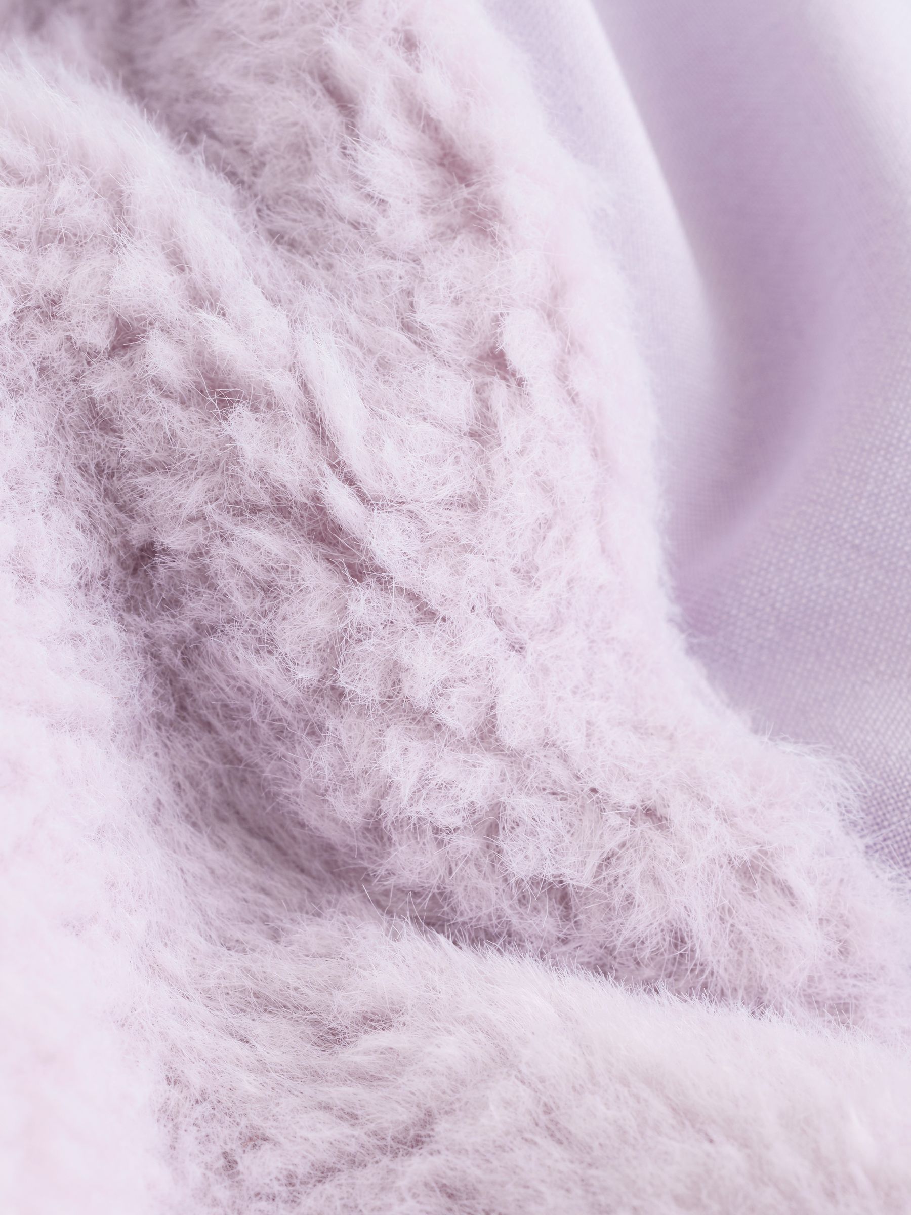 Buy Baker by Ted Baker Lilac Purple Borg Mix Panel Fleece from the Next ...