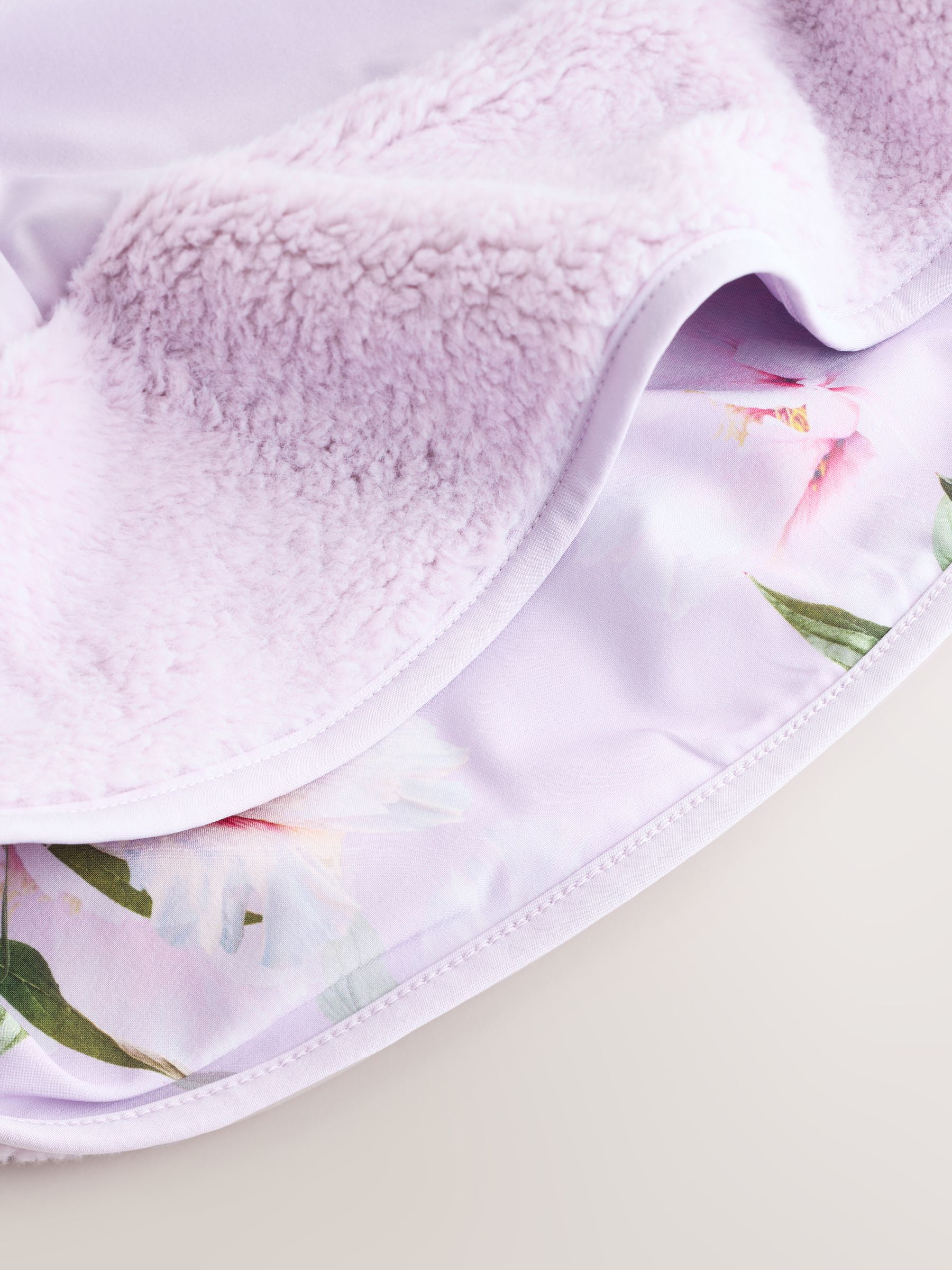 Buy Baker by Ted Baker Lilac Purple Borg Mix Panel Fleece from the Next ...