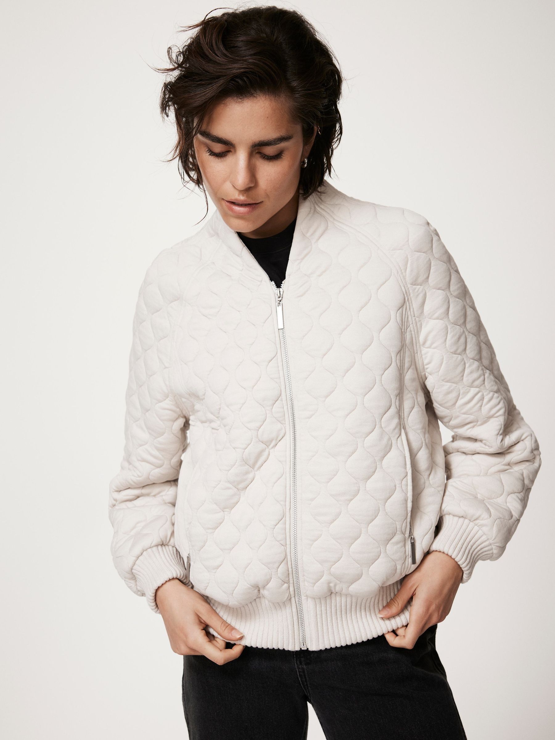 Buy Mint Velvet White Quilted Blend Jacket from the Next UK online shop