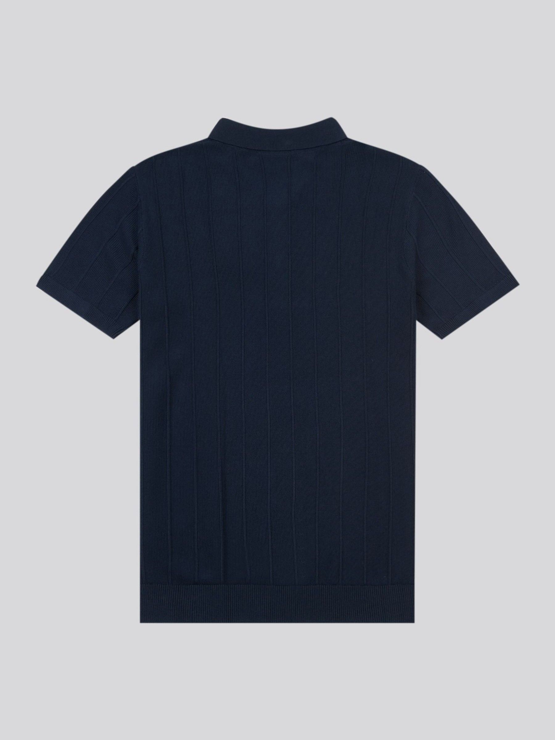 Buy U.S. Polo Assn. Blue Mens Zip Knit Polo Shirt from the Next UK ...