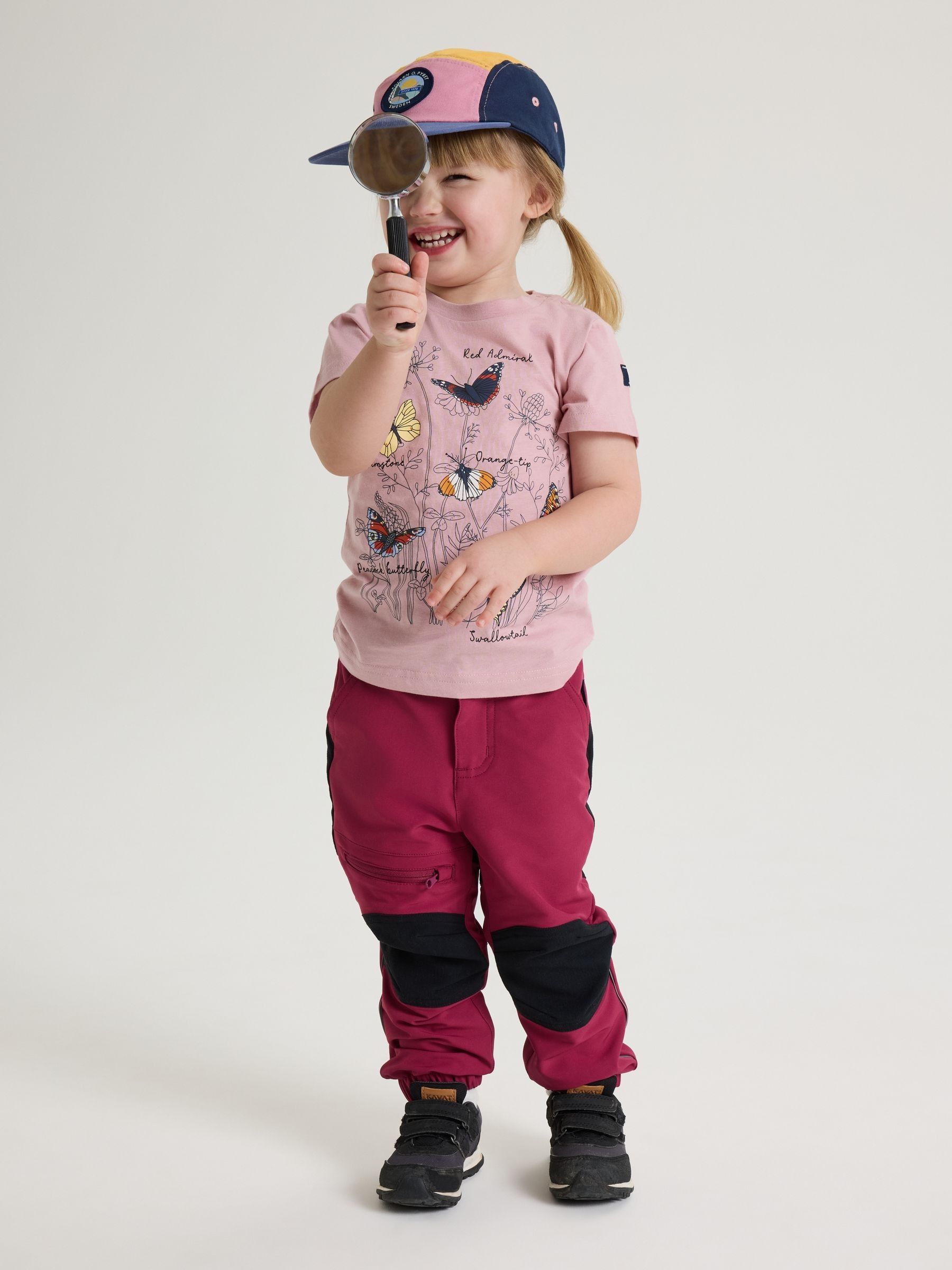 Buy Polarn O Pyret Pink 100% Organic Cotton Ladybird Print T-Shirt from ...