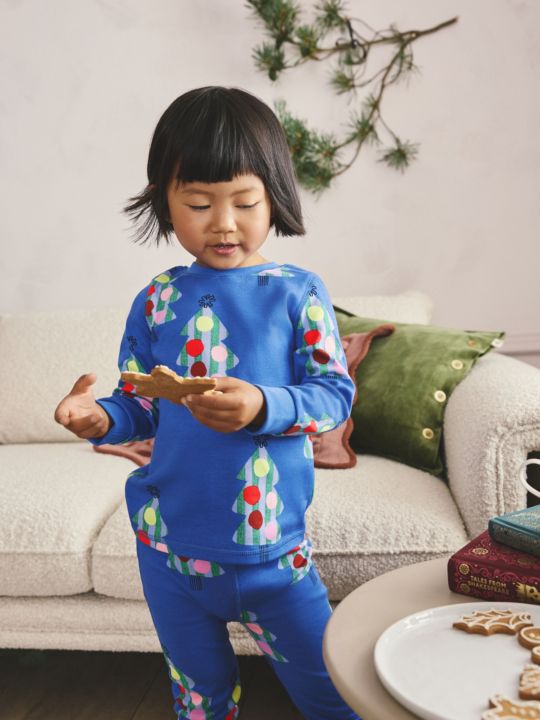 Buy Red/Blue Santa - Christmas Snuggle Pyjamas 2 Pack (9mths-12yrs ...