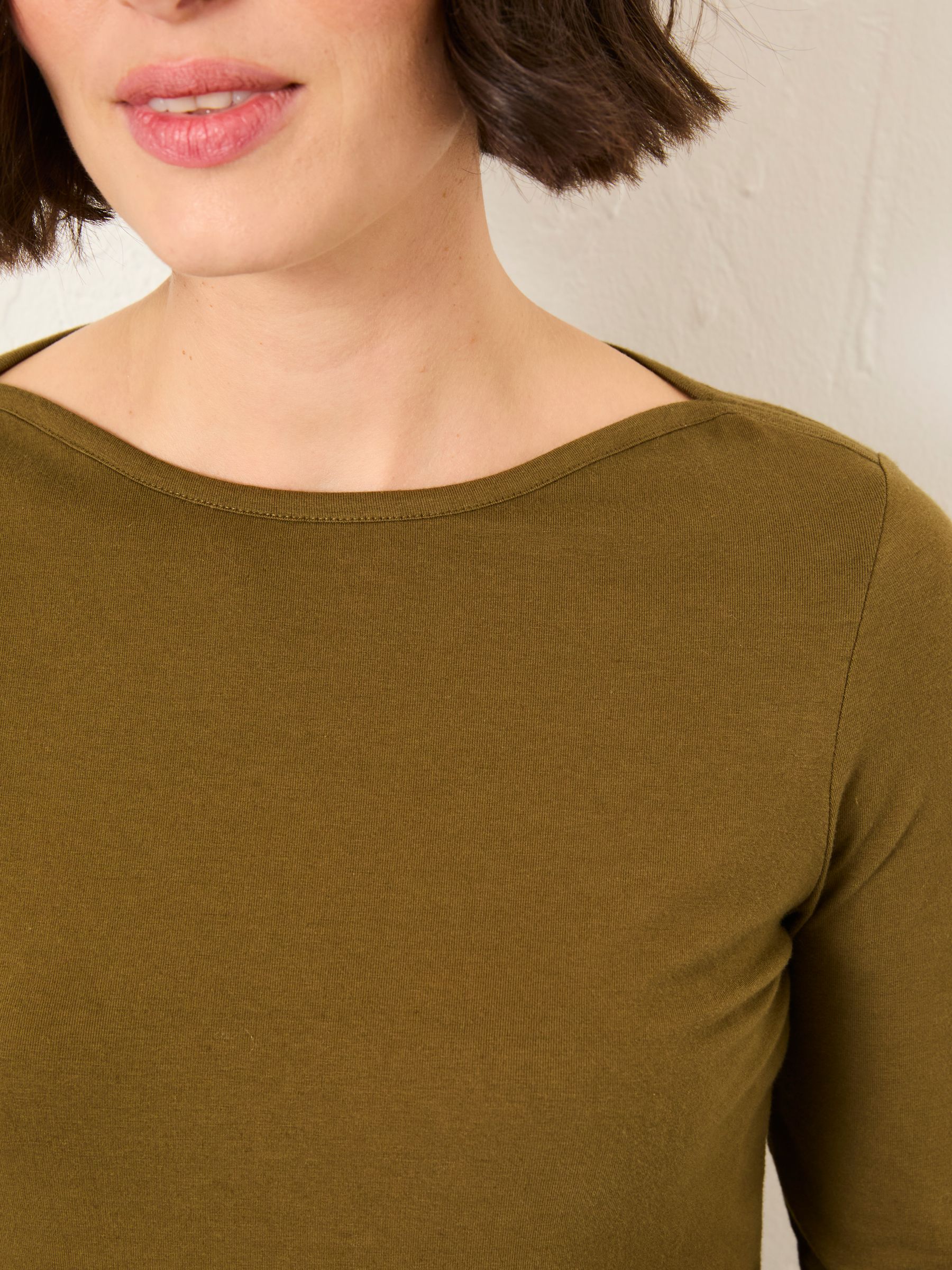 Buy FatFace Bree Olive Green T Shirt from the Next UK online shop