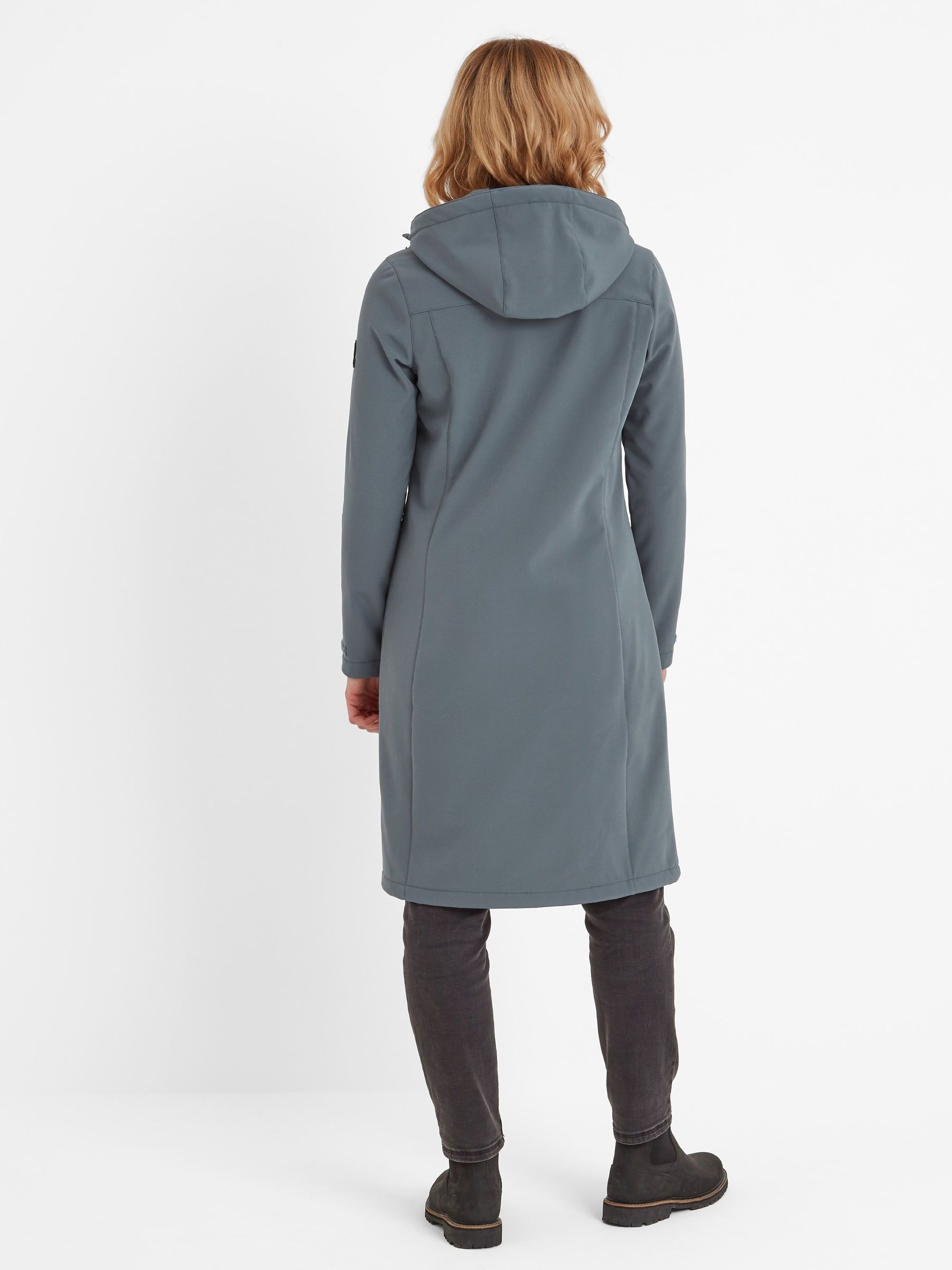 Buy Tog 24 Grey Marina Extra Long Softshell Coat from the Next UK ...