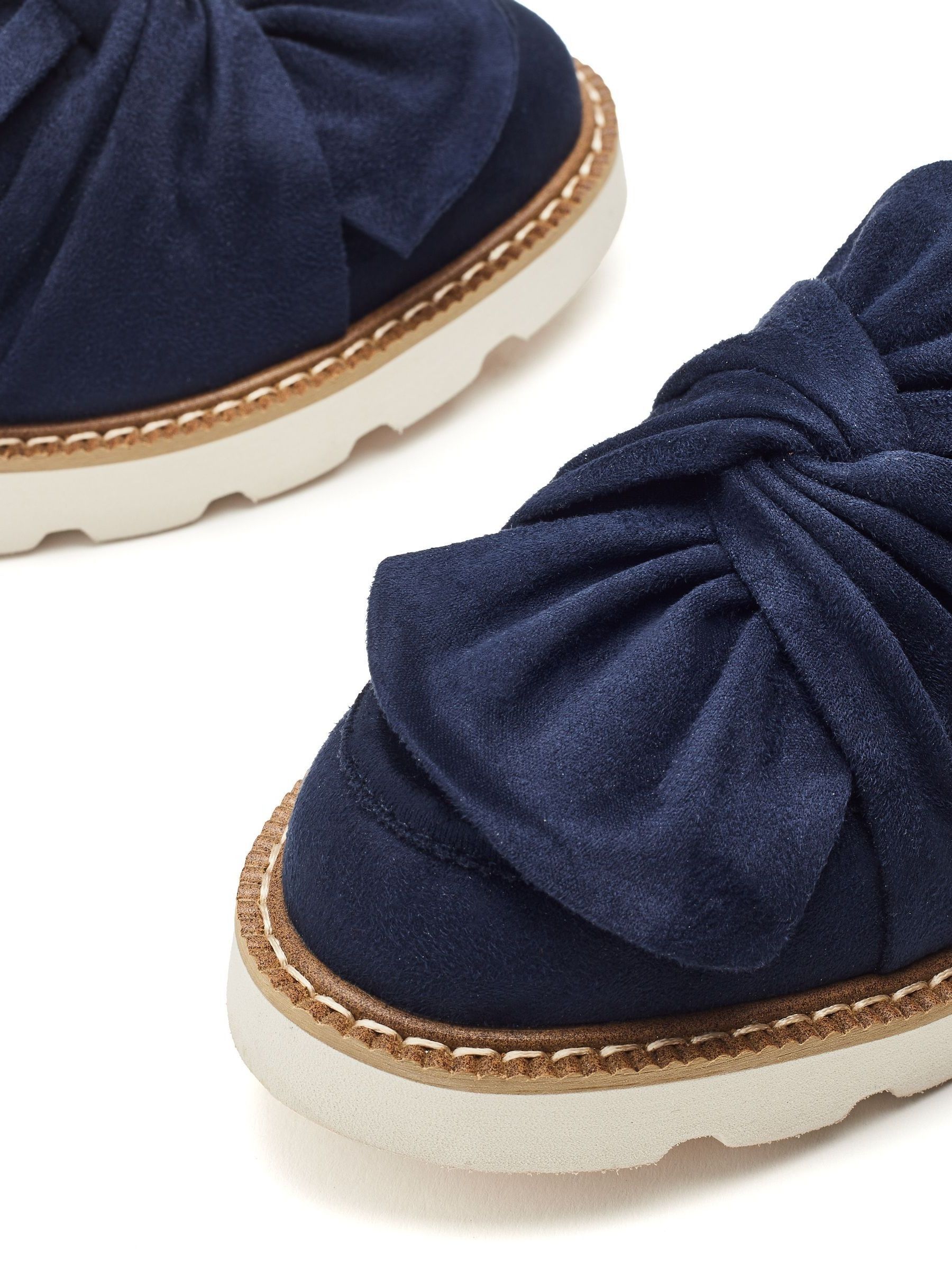 Buy Moda in Pelle Blue Eves Twisted Feature Comfort Loafers from the ...