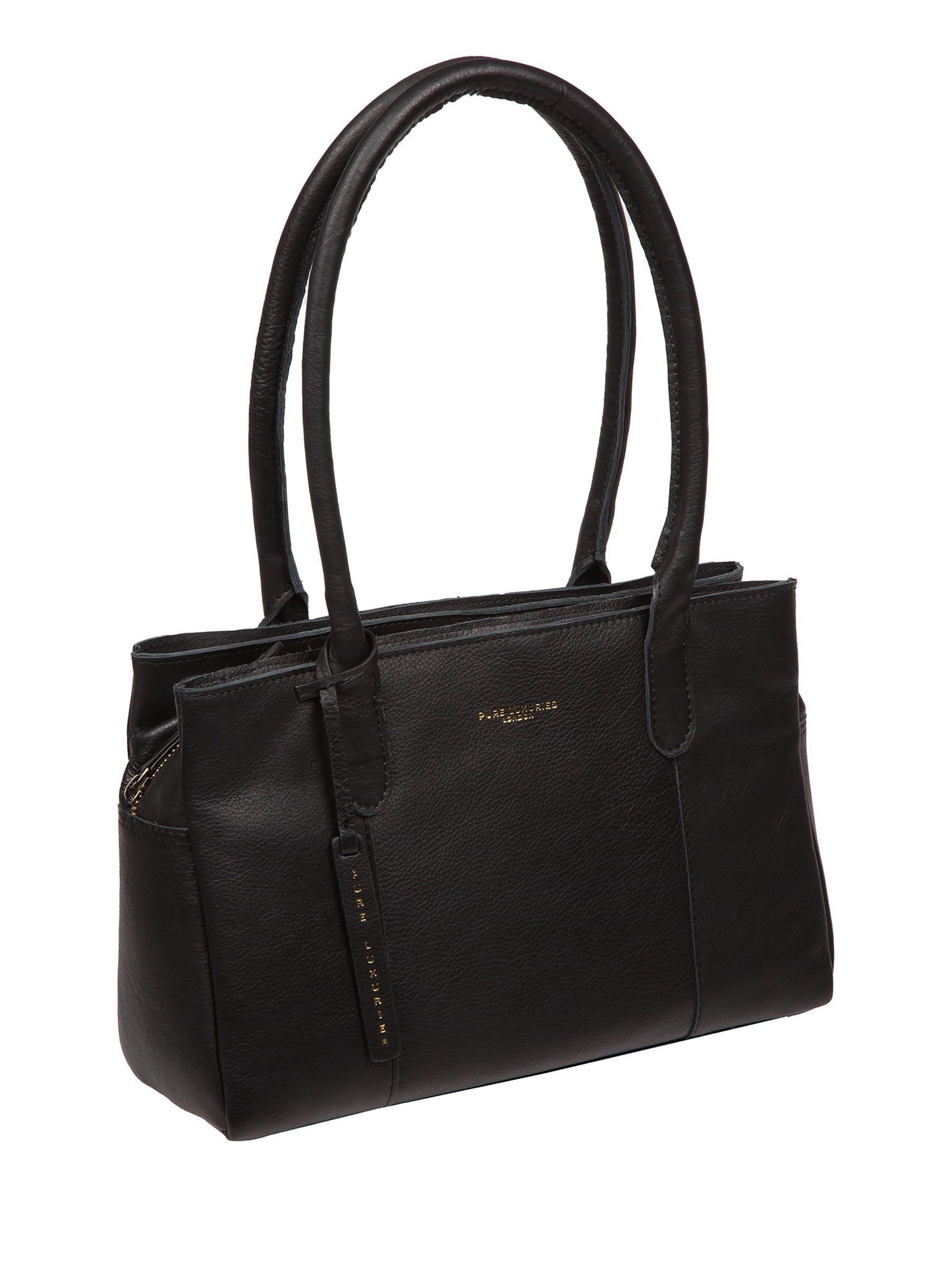 Buy Pure Luxuries London Black Filton Leather Handbag from the Next UK ...