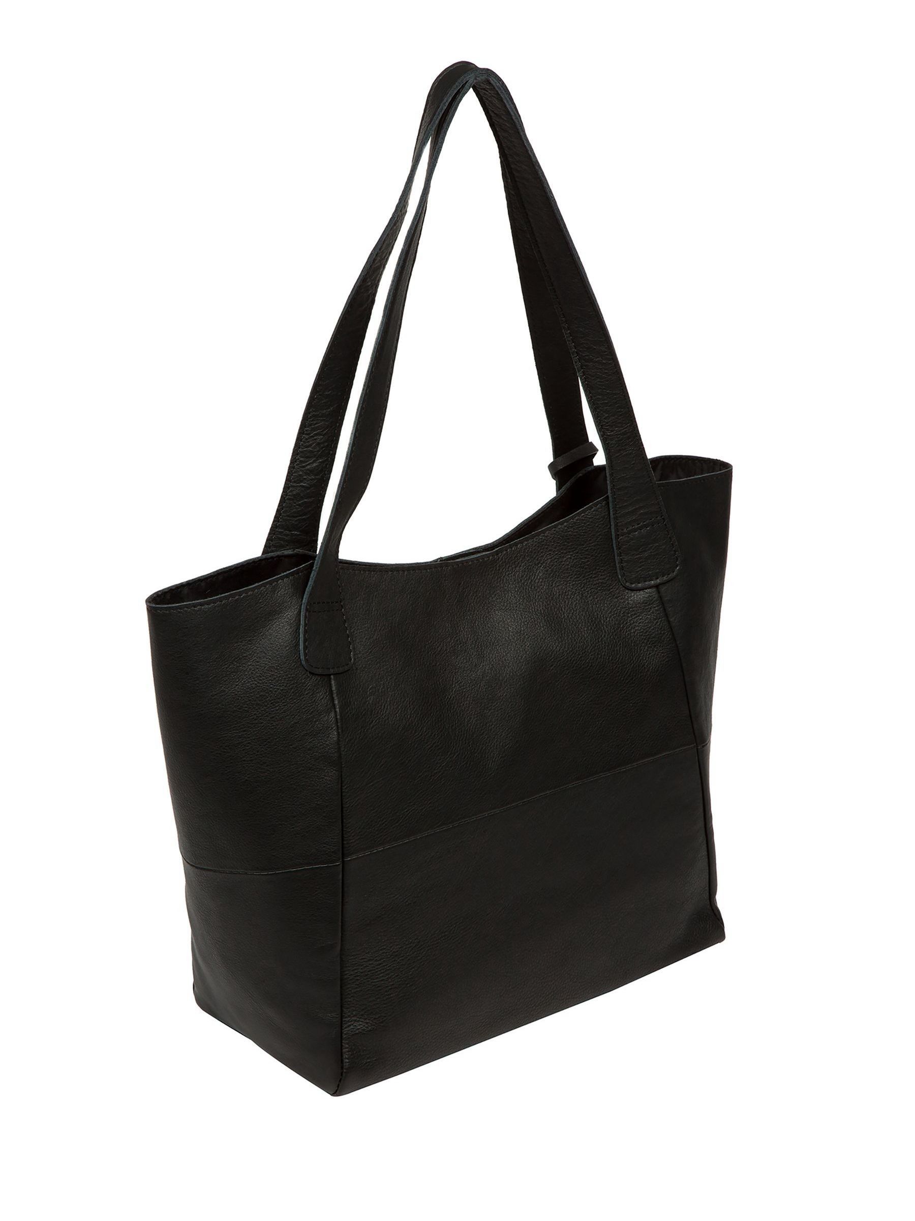 Buy Cultured London Black Cami Leather Tote Bag from the Next UK online ...