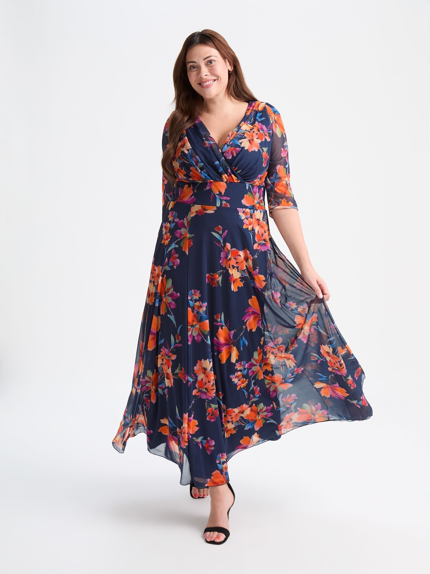 Buy Scarlett & Jo Navy Red Verity Maxi Gown from the Next UK online shop