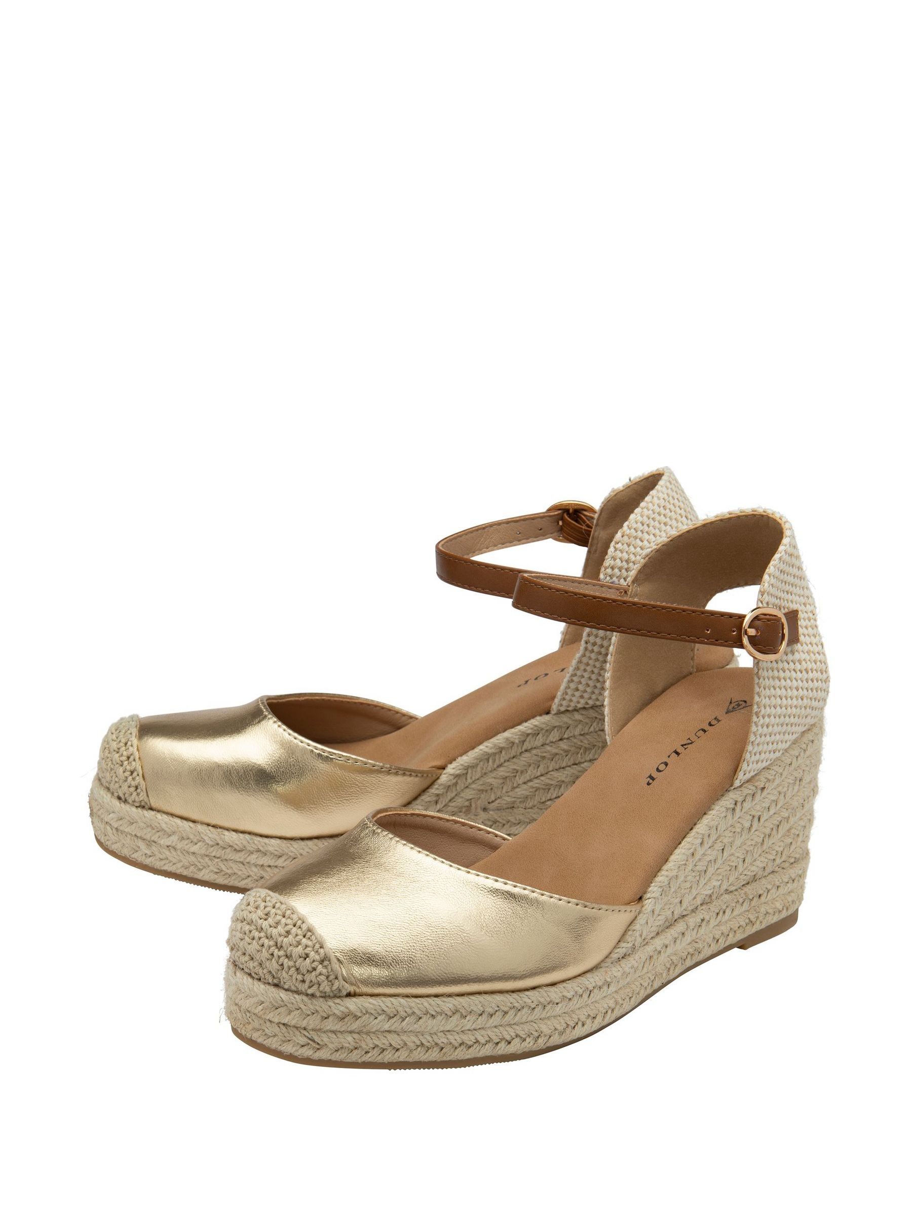 Buy Dunlop Gold Wedge Shoes from Next Australia