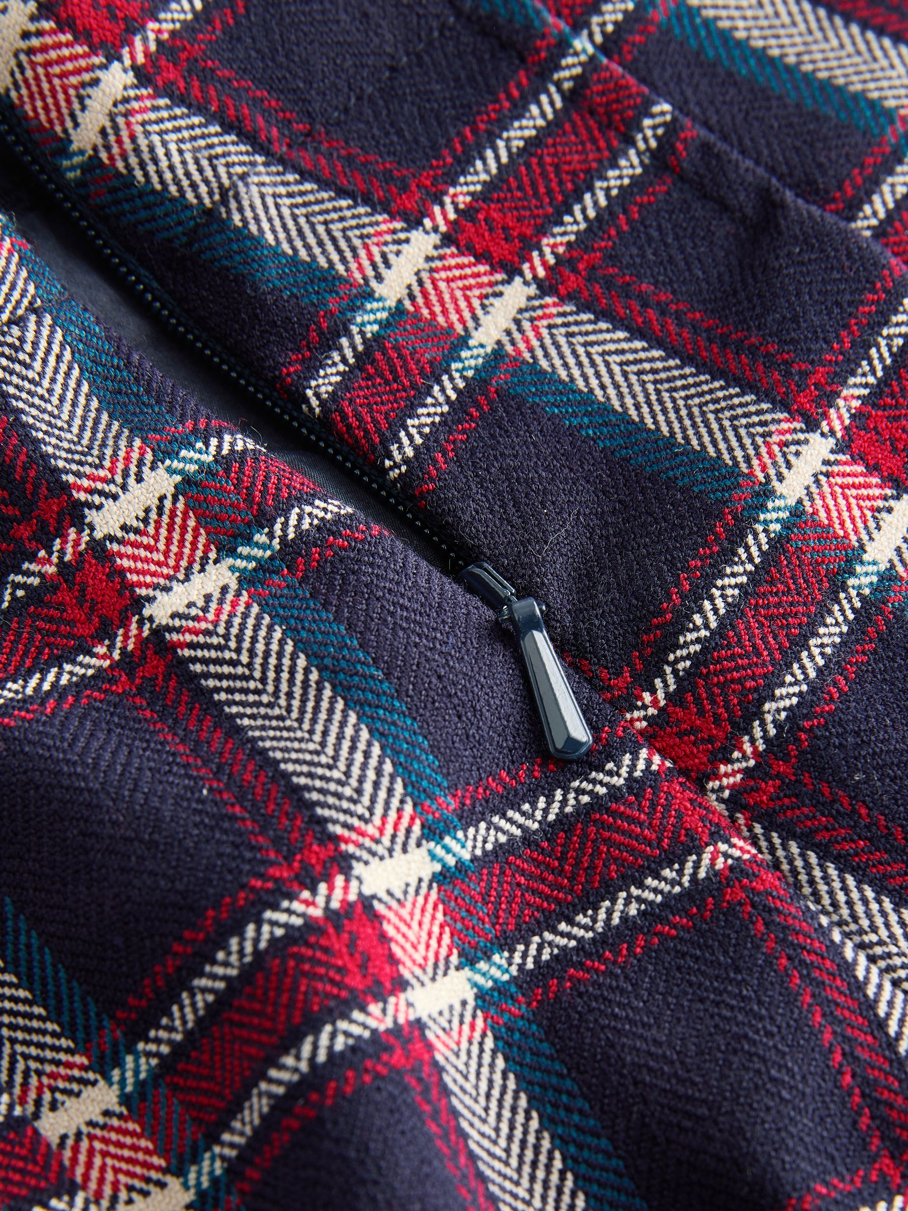 Buy Navy Pleated Check Skirt (3-16yrs) from the Next UK online shop