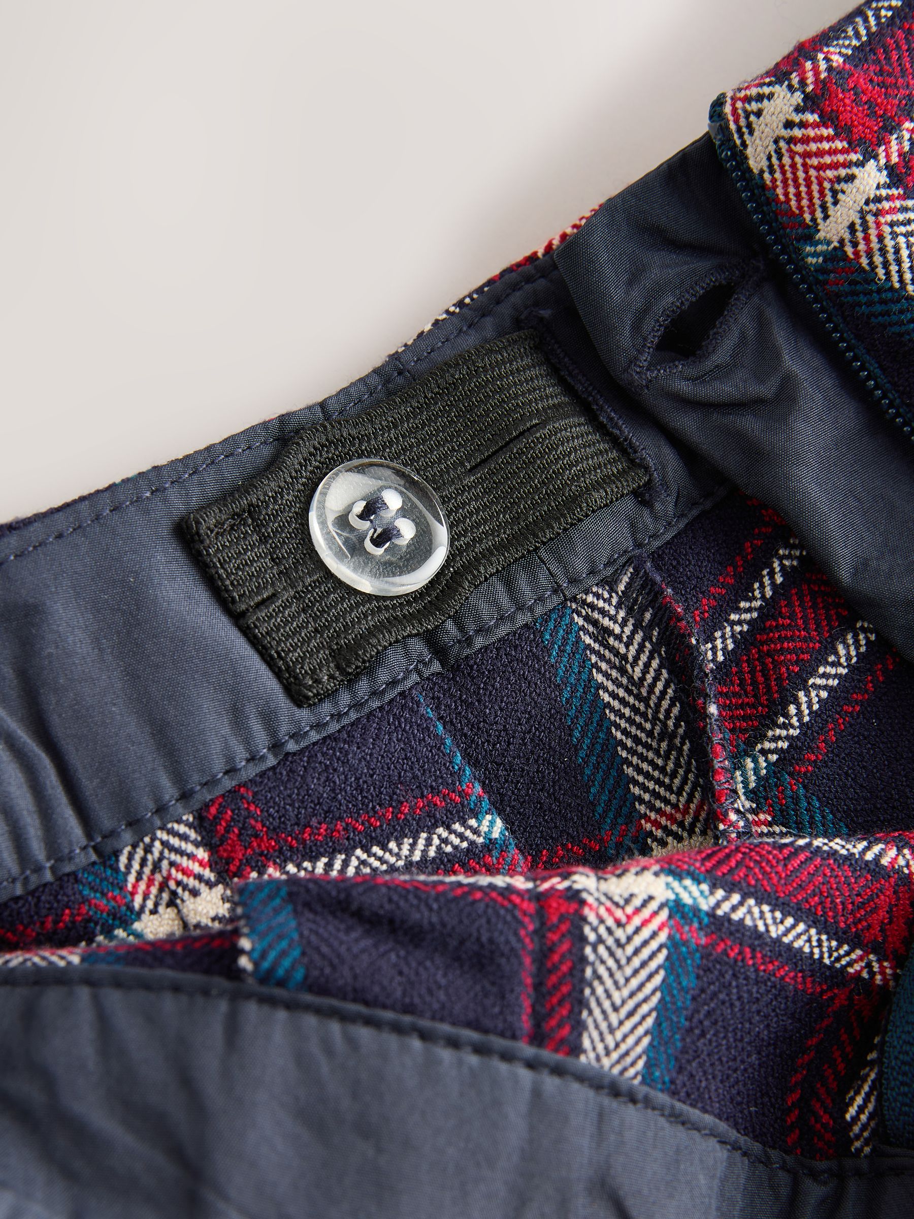 Buy Navy Pleated Check Skirt (3-16yrs) from the Next UK online shop