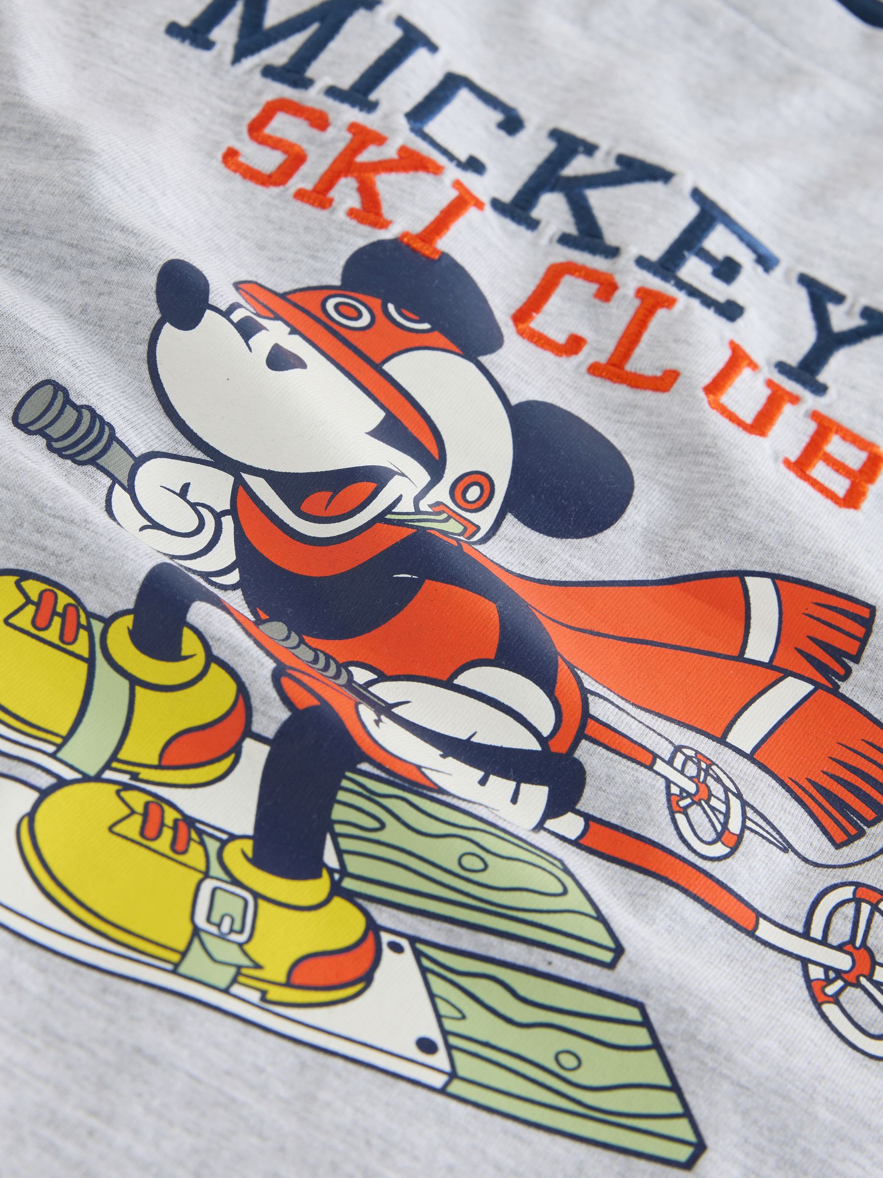 Buy Grey Mickey Mouse Long Sleeve T-Shirt (3mths-8yrs) from Next USA
