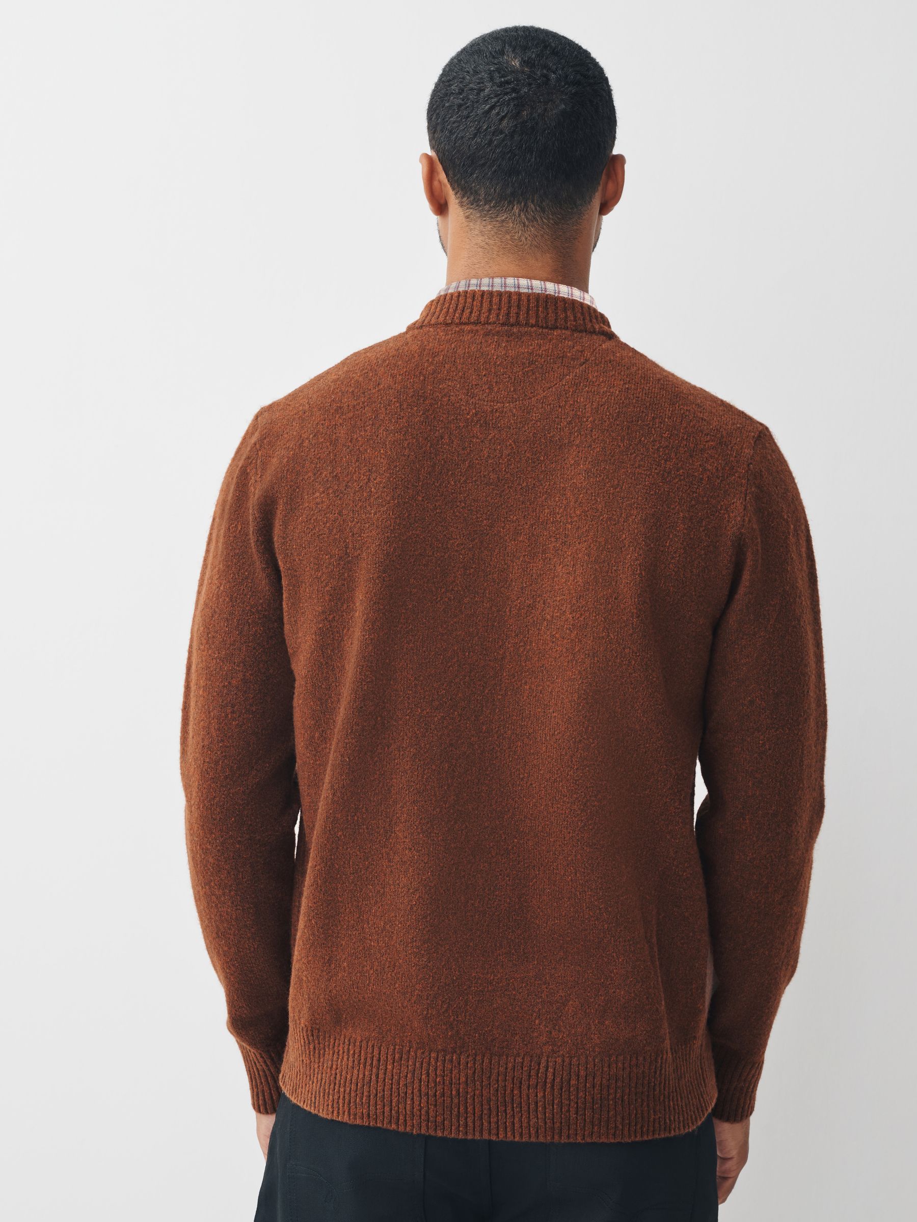 Buy Rust Brown Regular Fit Cosy Mock Shirt Jumper from the Next UK ...