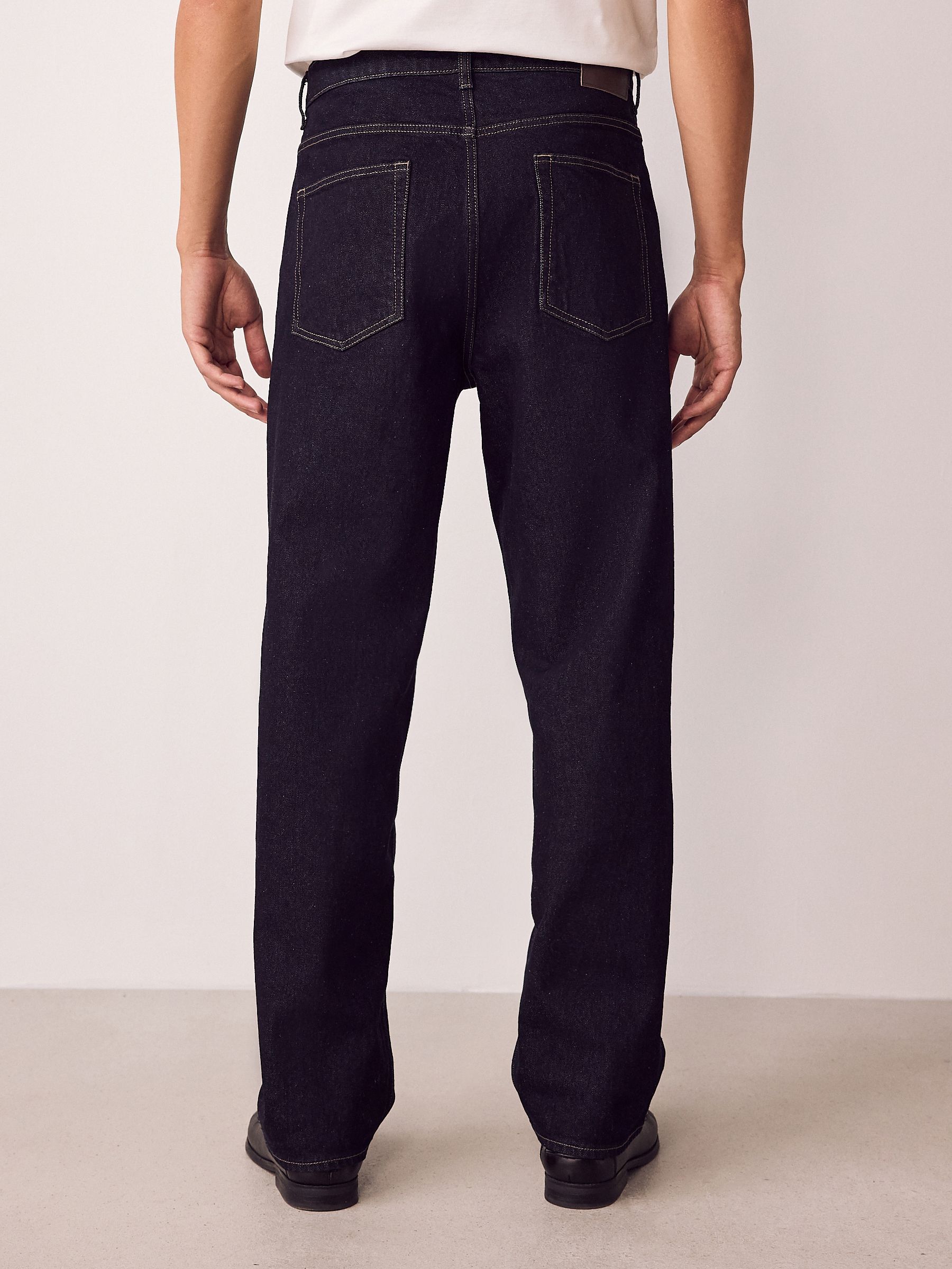 Buy Dark Indigo Rinse Relaxed Fit Vintage Wash Denim Jeans from Next ...