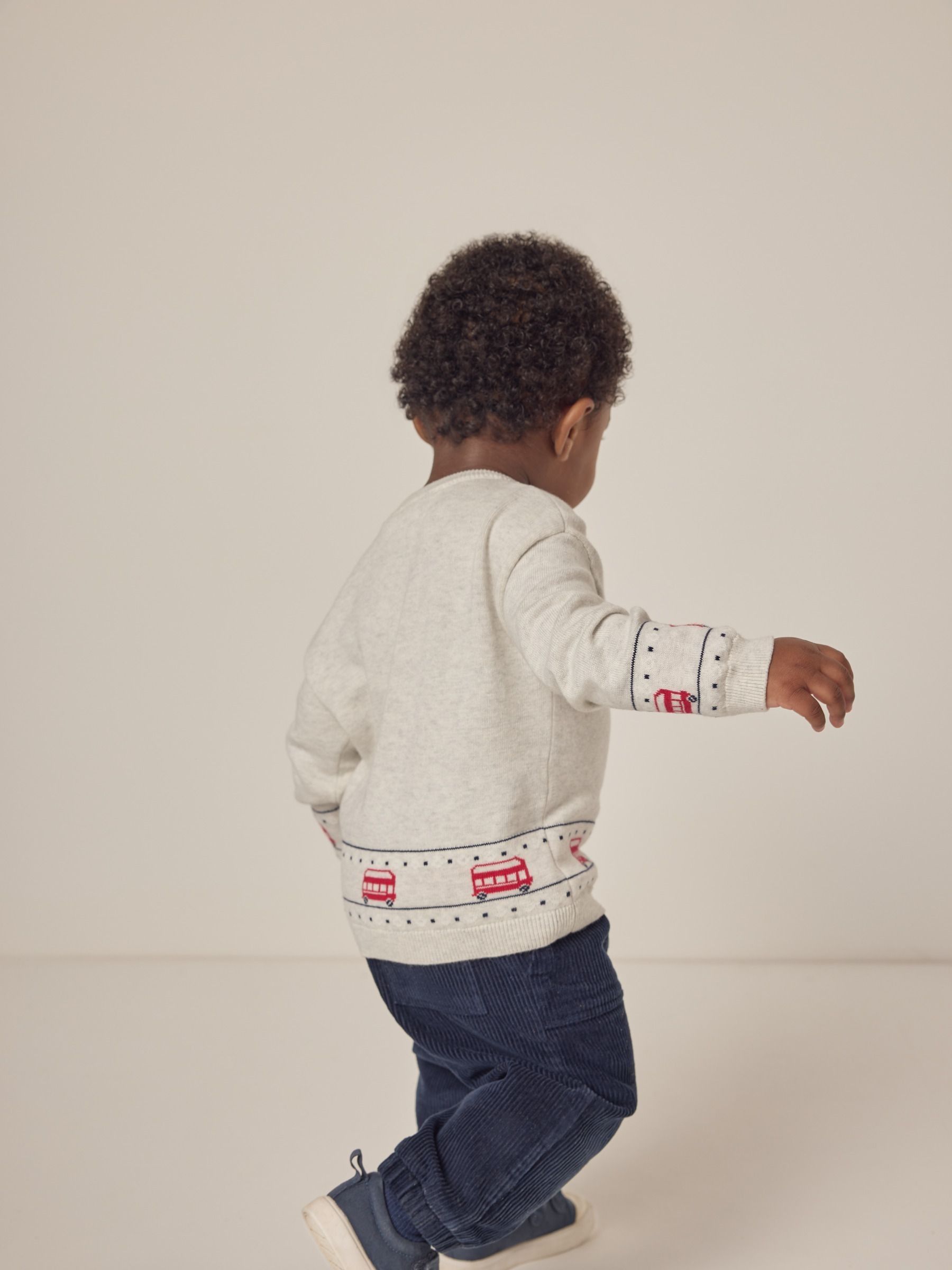Buy The White Company Grey 100% Cotton London Bus Jumper from the Next ...