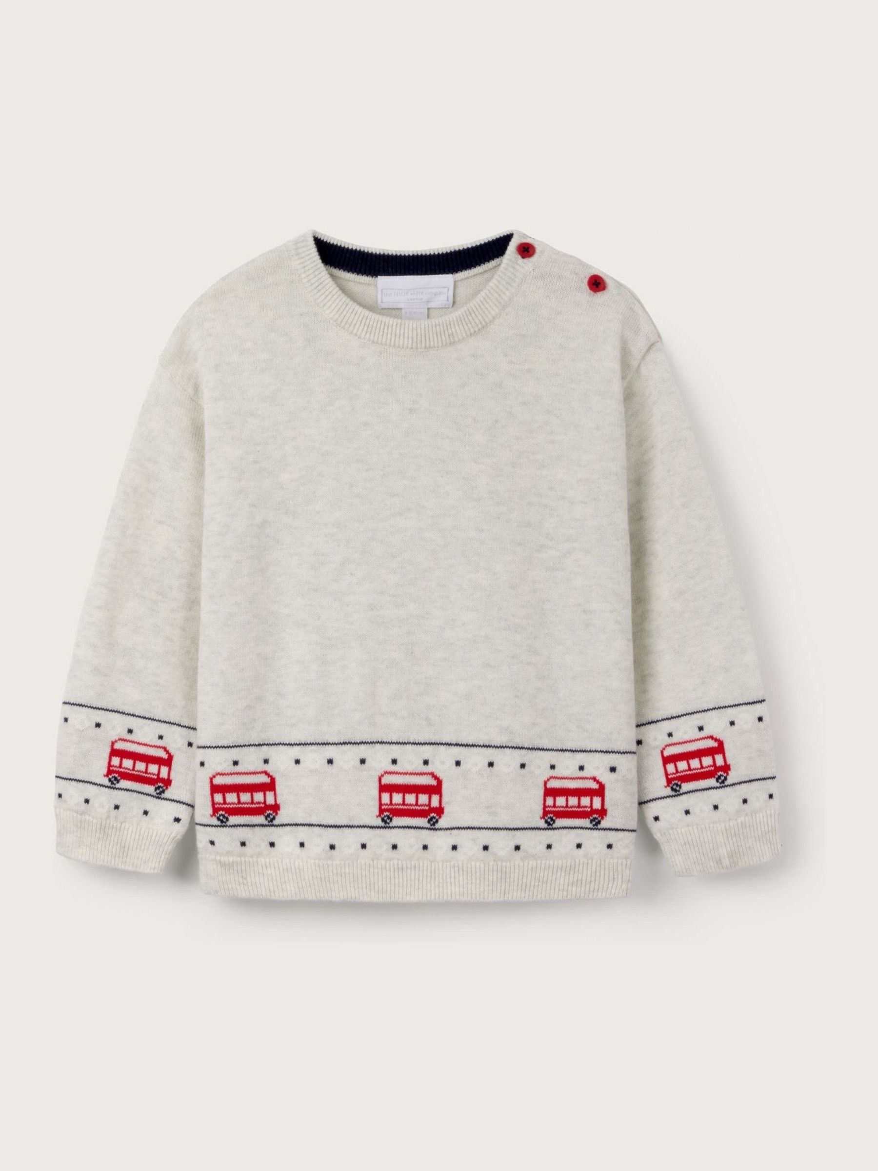 Buy The White Company Grey 100% Cotton London Bus Jumper from the Next ...