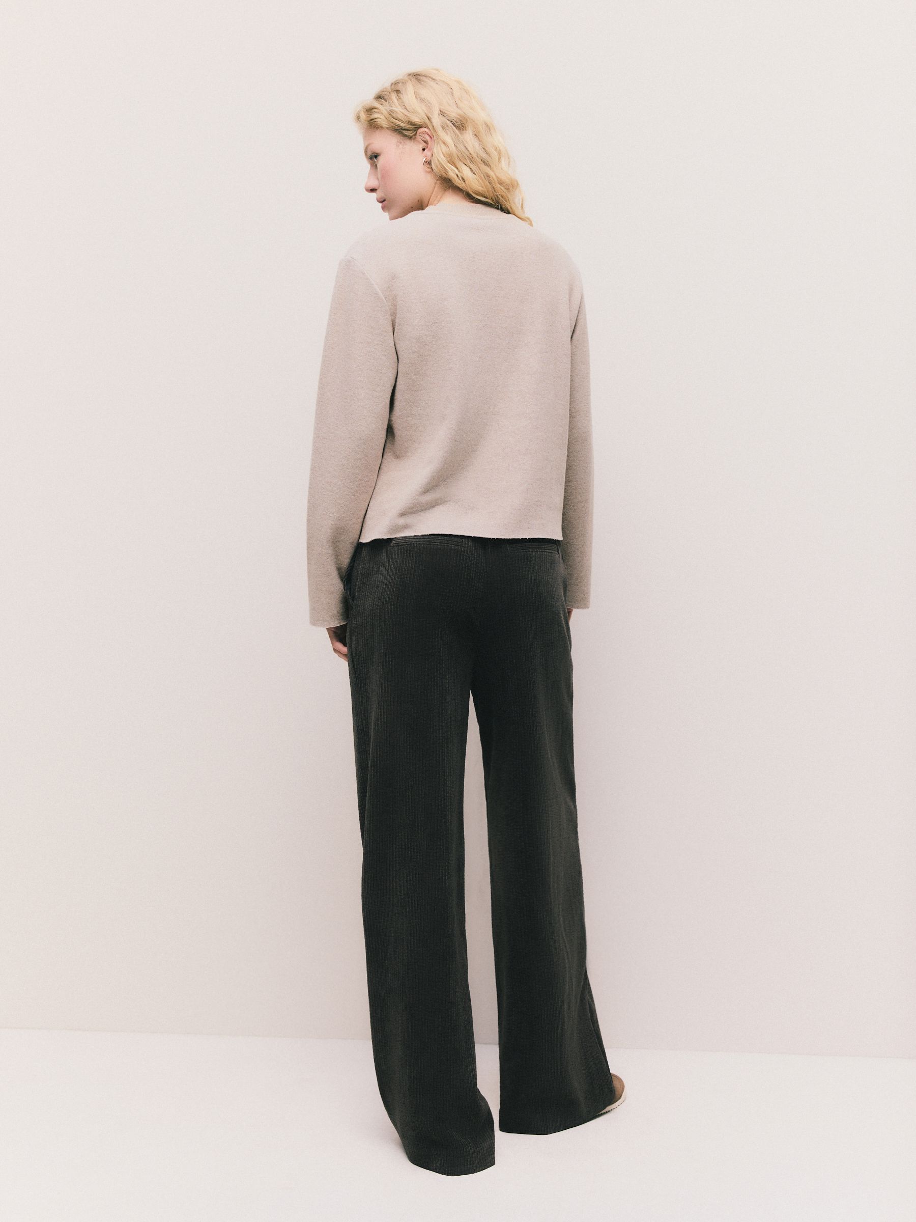 Buy Neutral Beige Cosy Soft Touch Rib Crew Neck Jumper from the Next UK ...
