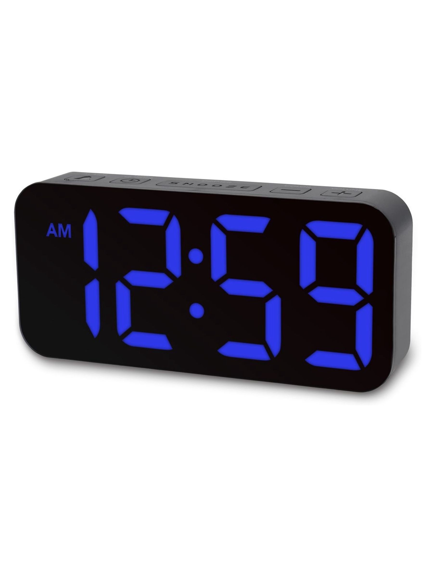 Buy Acctim Clocks Black Ramone LED Colour Change Alarm Clock from the ...