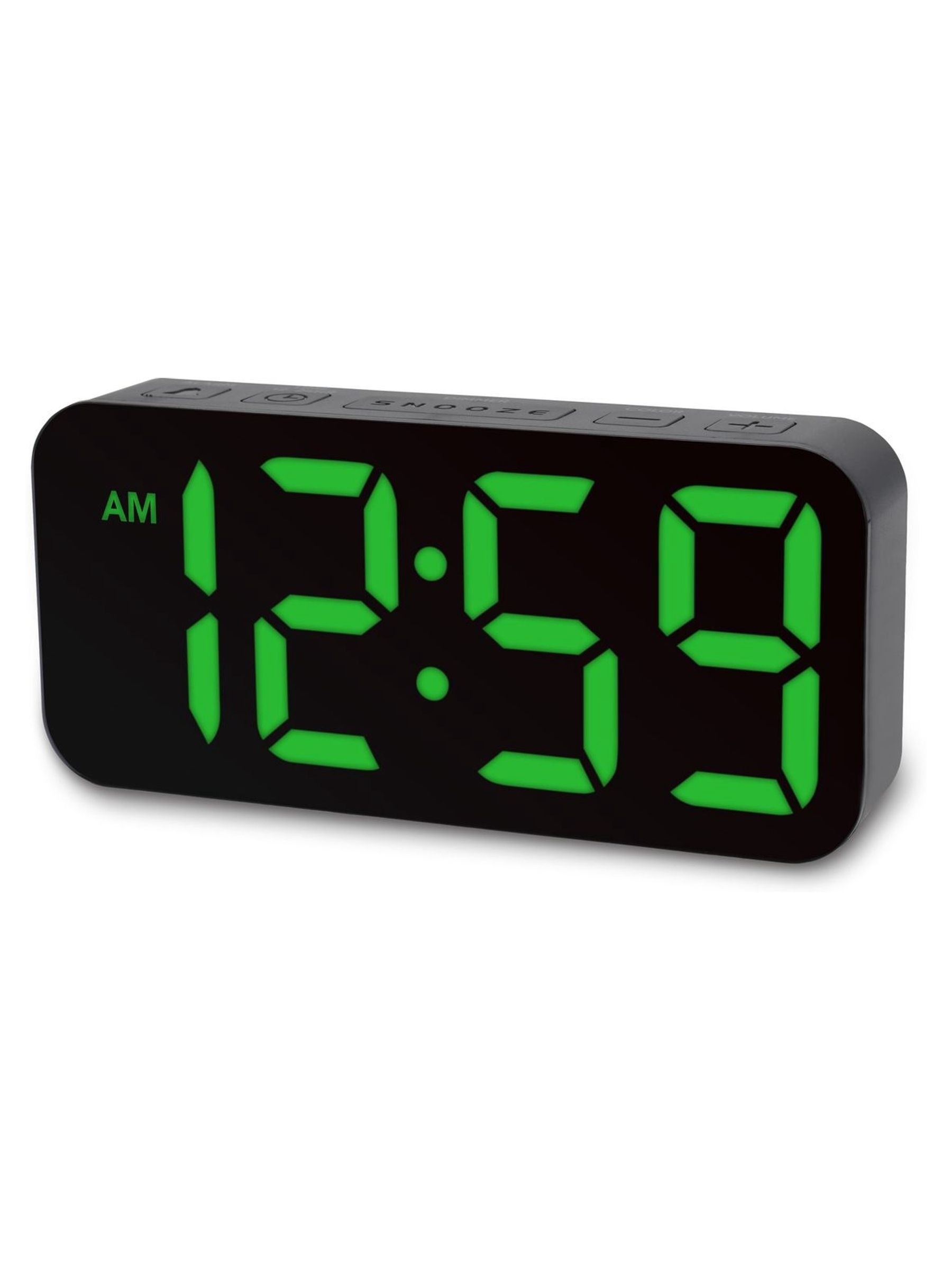 Buy Acctim Clocks Black Ramone LED Colour Change Alarm Clock from the ...