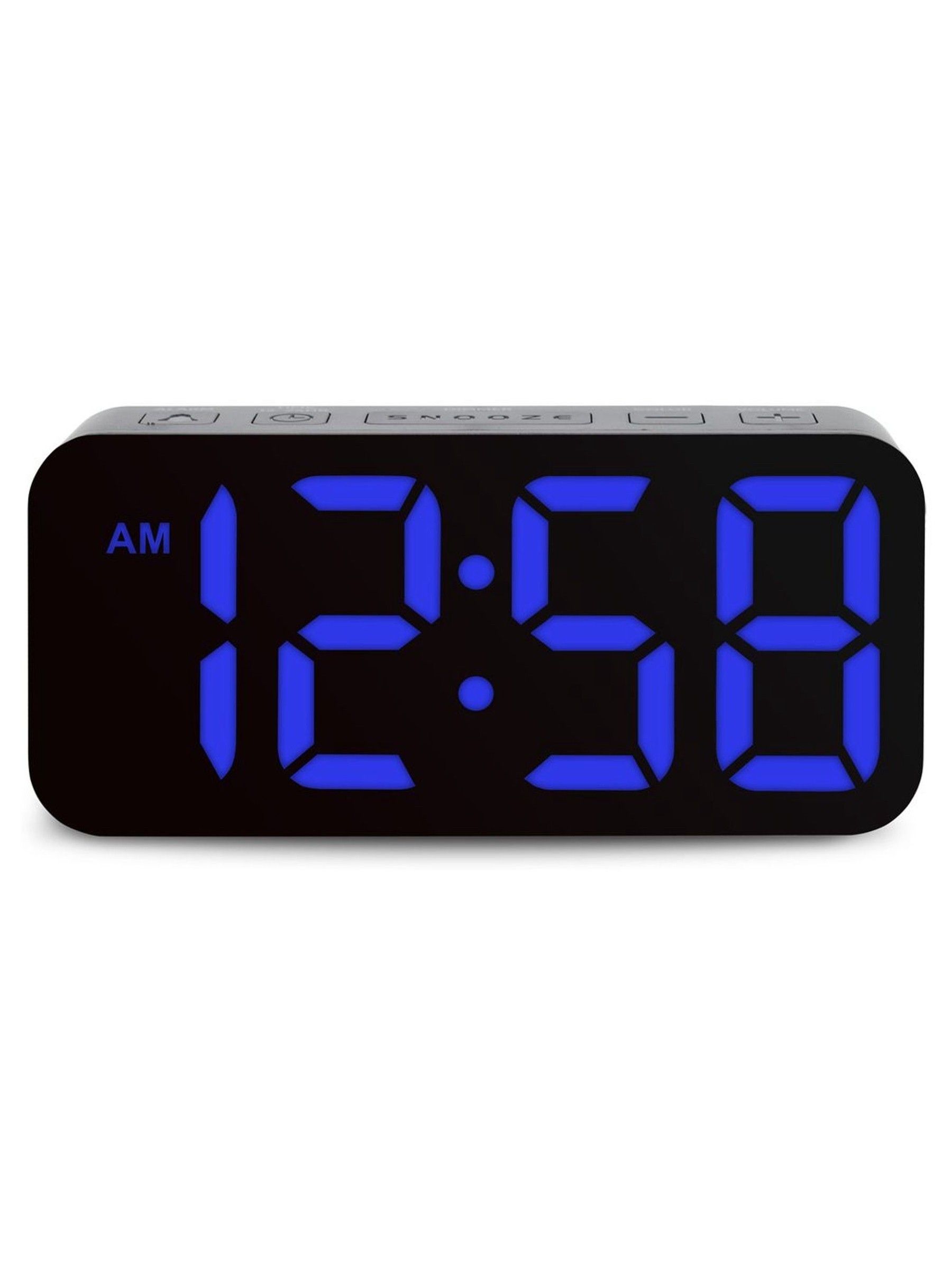 Buy Acctim Clocks Black Ramone LED Colour Change Alarm Clock from the ...