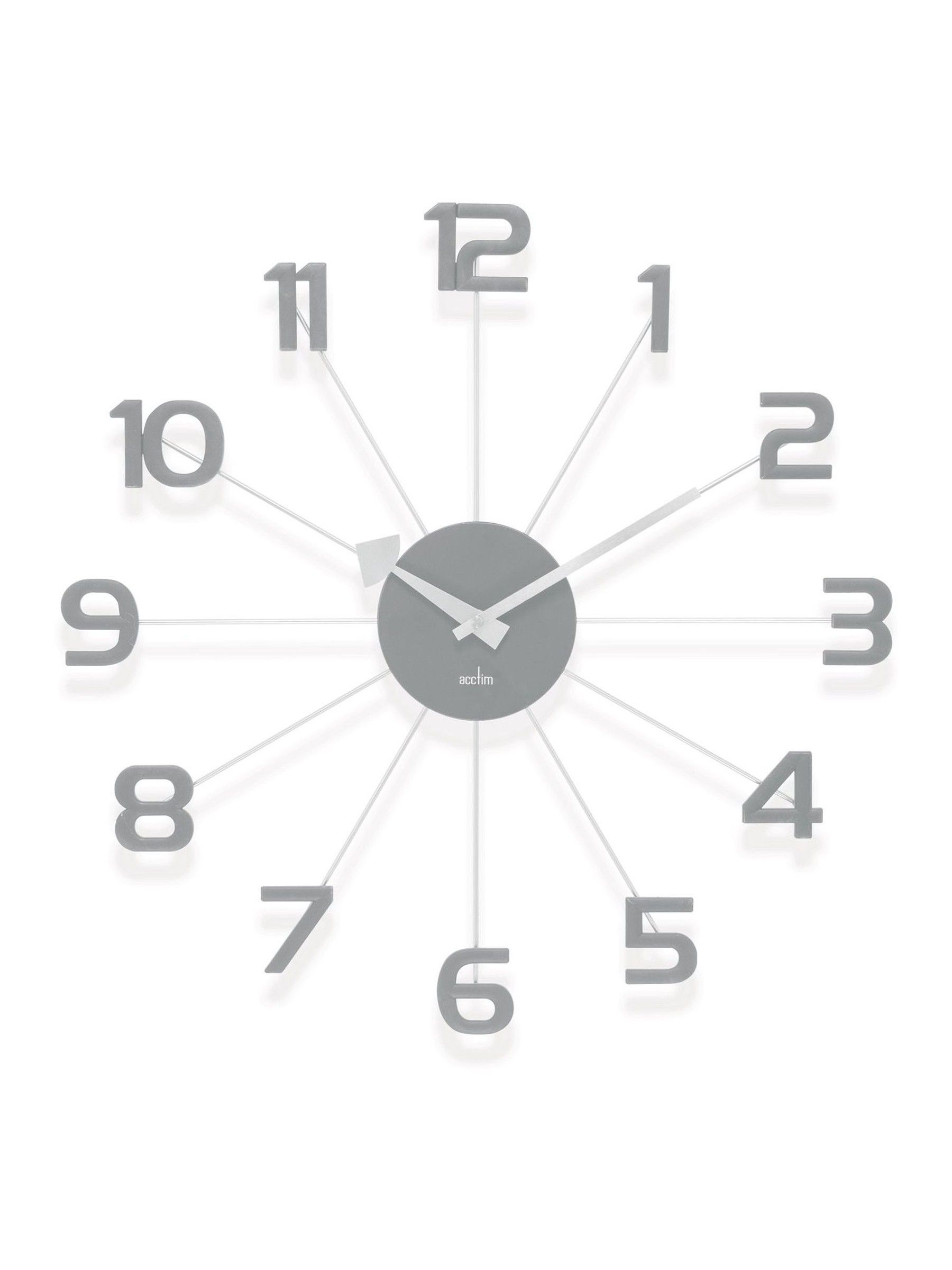 Buy Acctim Clocks Pigeon Grey Astraea spoke wall clock from the Next UK ...