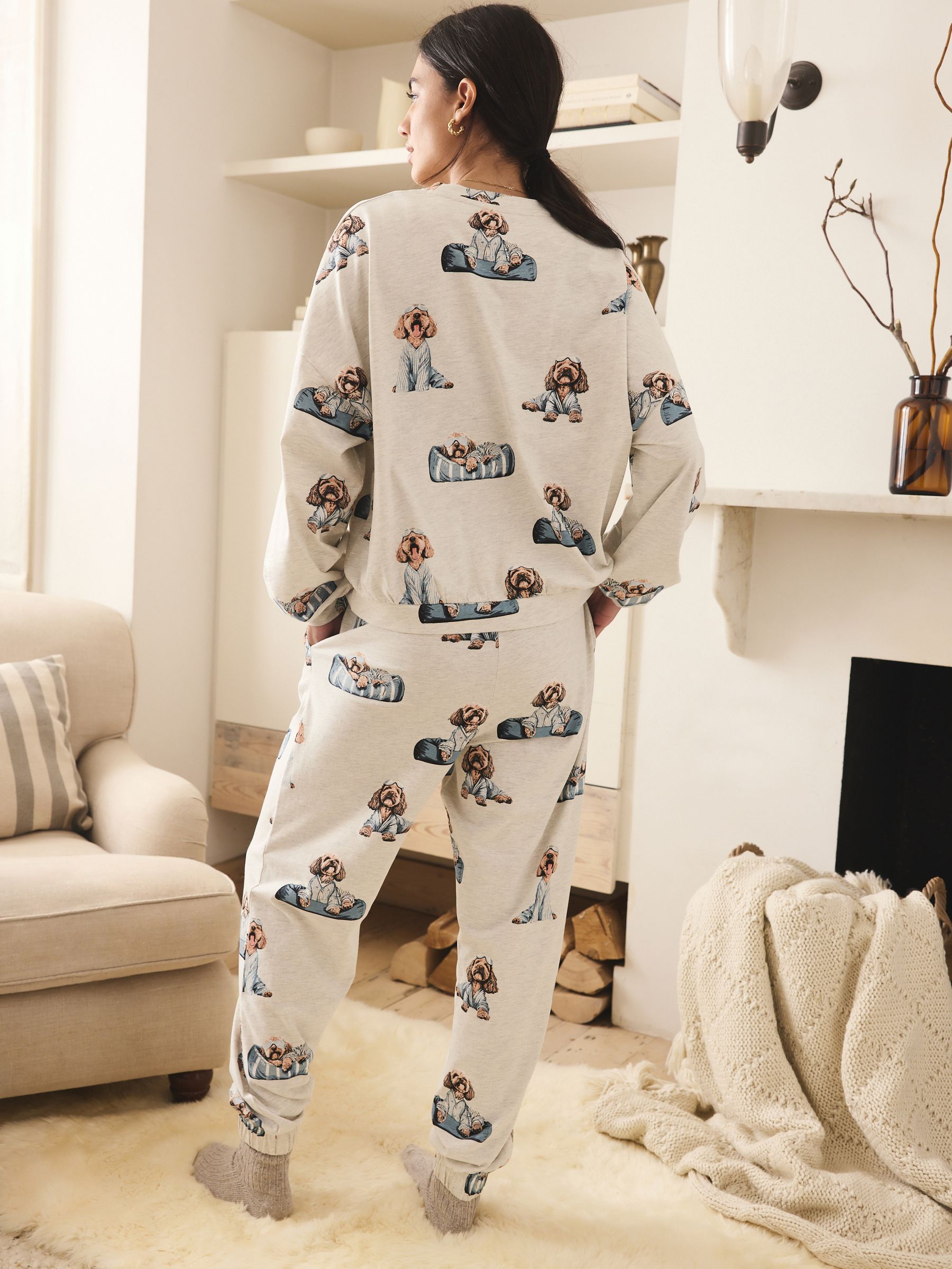 Buy Grey Charlie the Cockapoo - Long Sleeve Pyjamas from Next Croatia