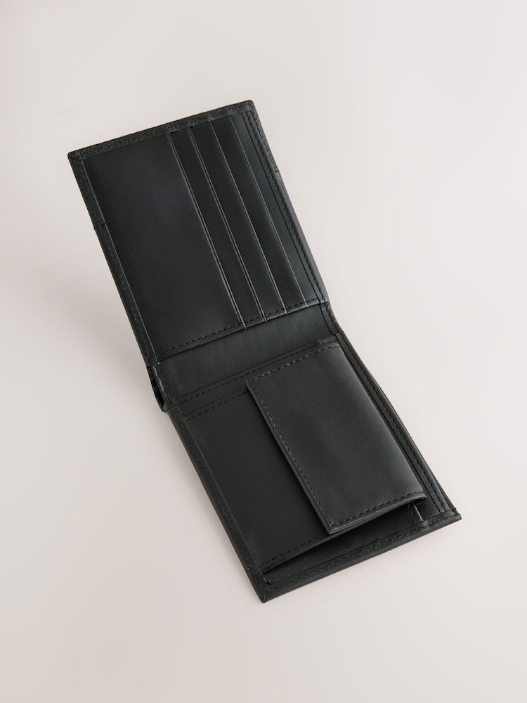 Buy Black Leather Bifold Wallet from Next Azerbaijan