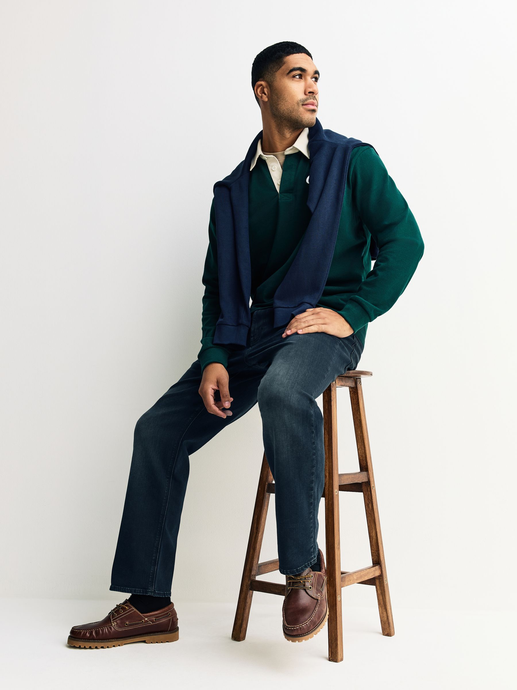 Buy Ink Straight Fit Motionflex Jeans from the Next UK online shop