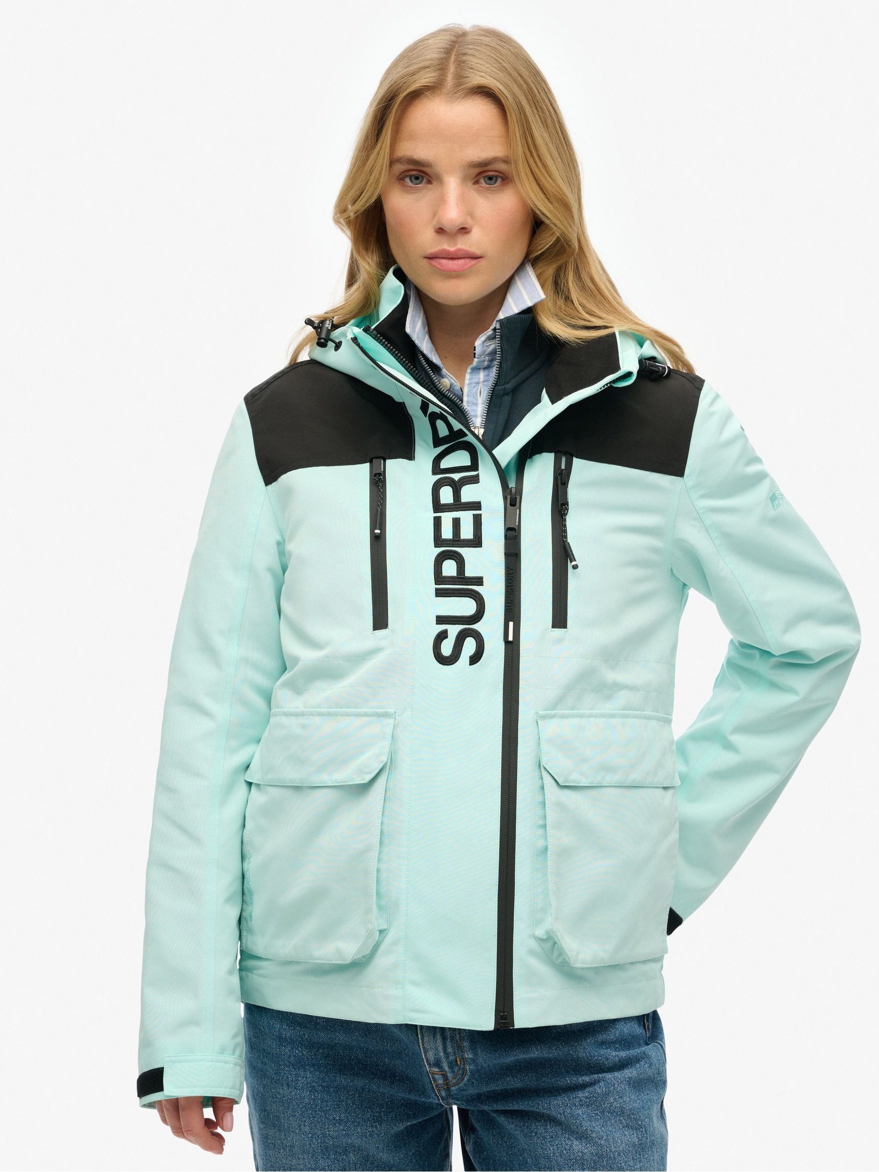 Buy Superdry Blue Colourblock Ultimate Windbreaker Jacket from the Next ...