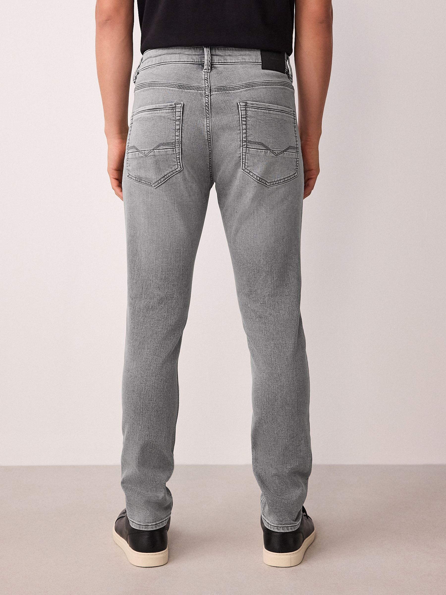 Buy Grey Skinny Fit Comfort Stretch Jeans from the Next UK online shop