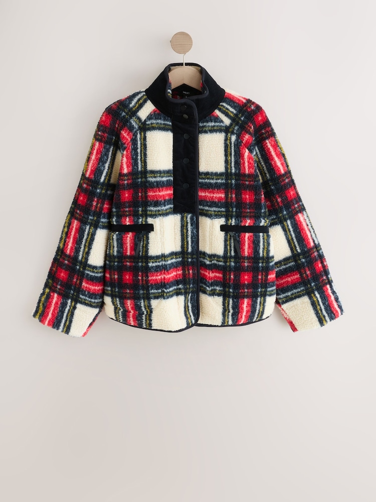 red checked borg jacket