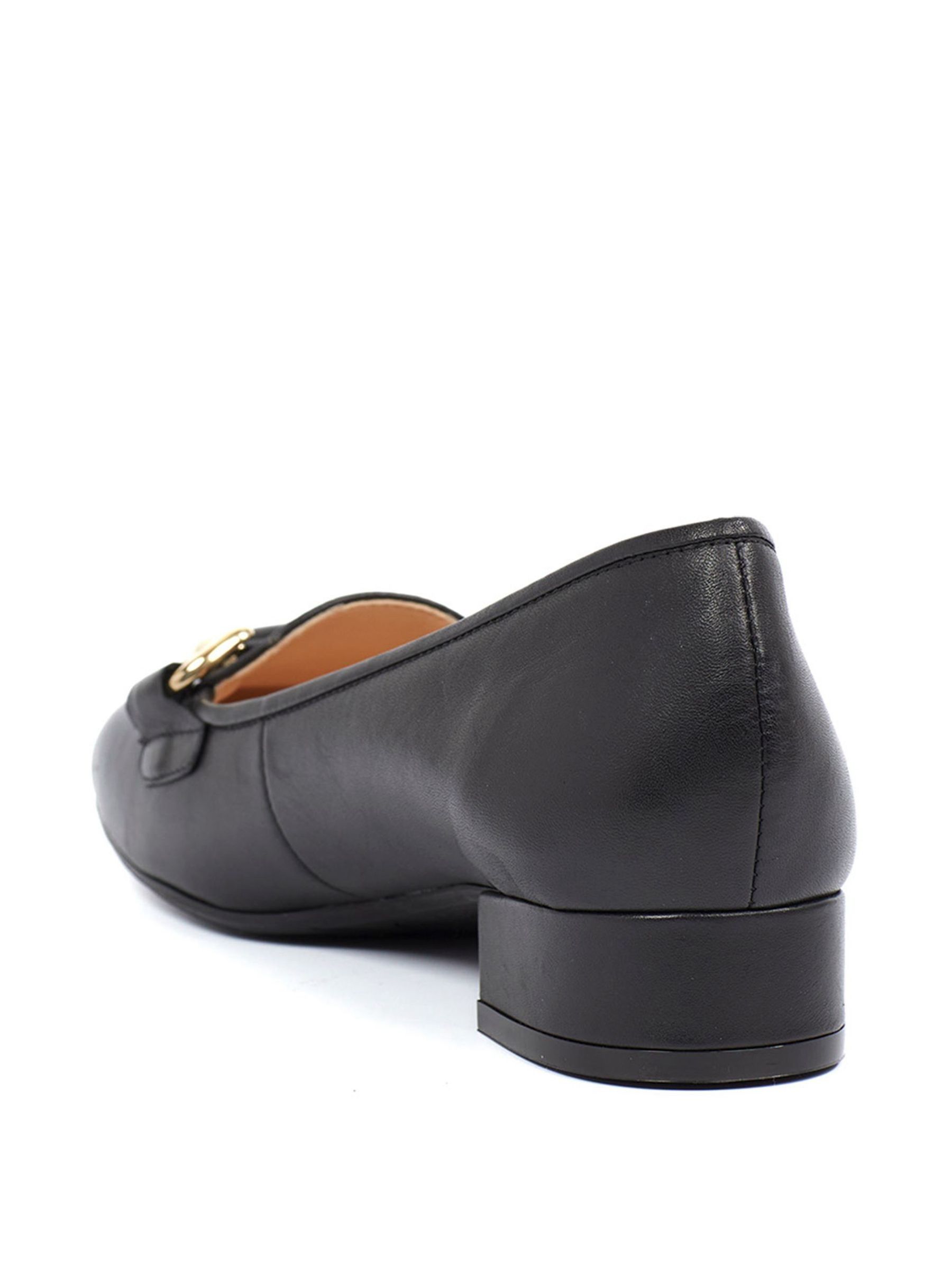 Buy Jones Bootmaker Black Editta Smart Leather Slip-On Shoes from Next ...