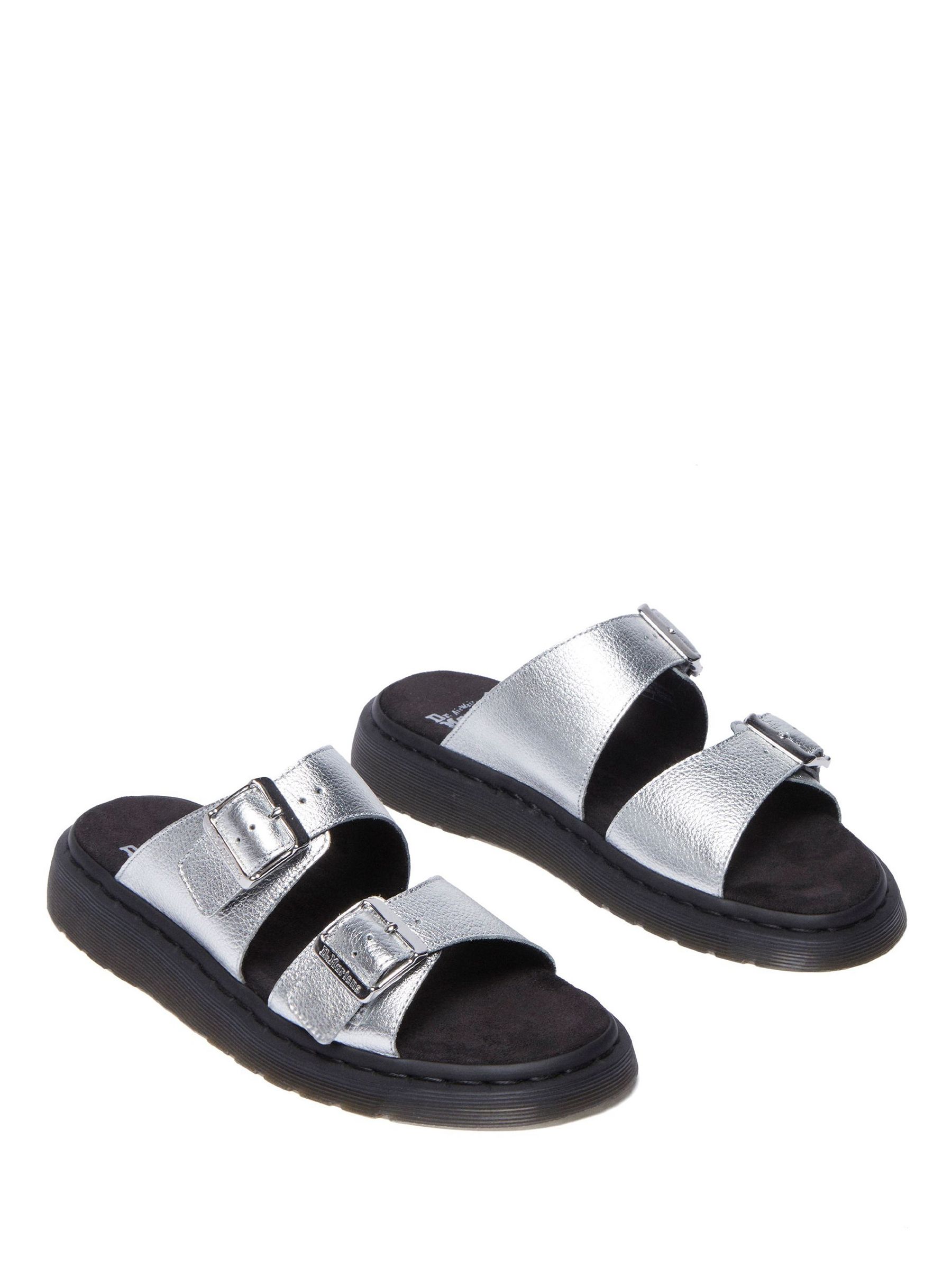 Buy Dr. Martens Silver Josef Bronx Suede Leather Sandals from Next Hungary