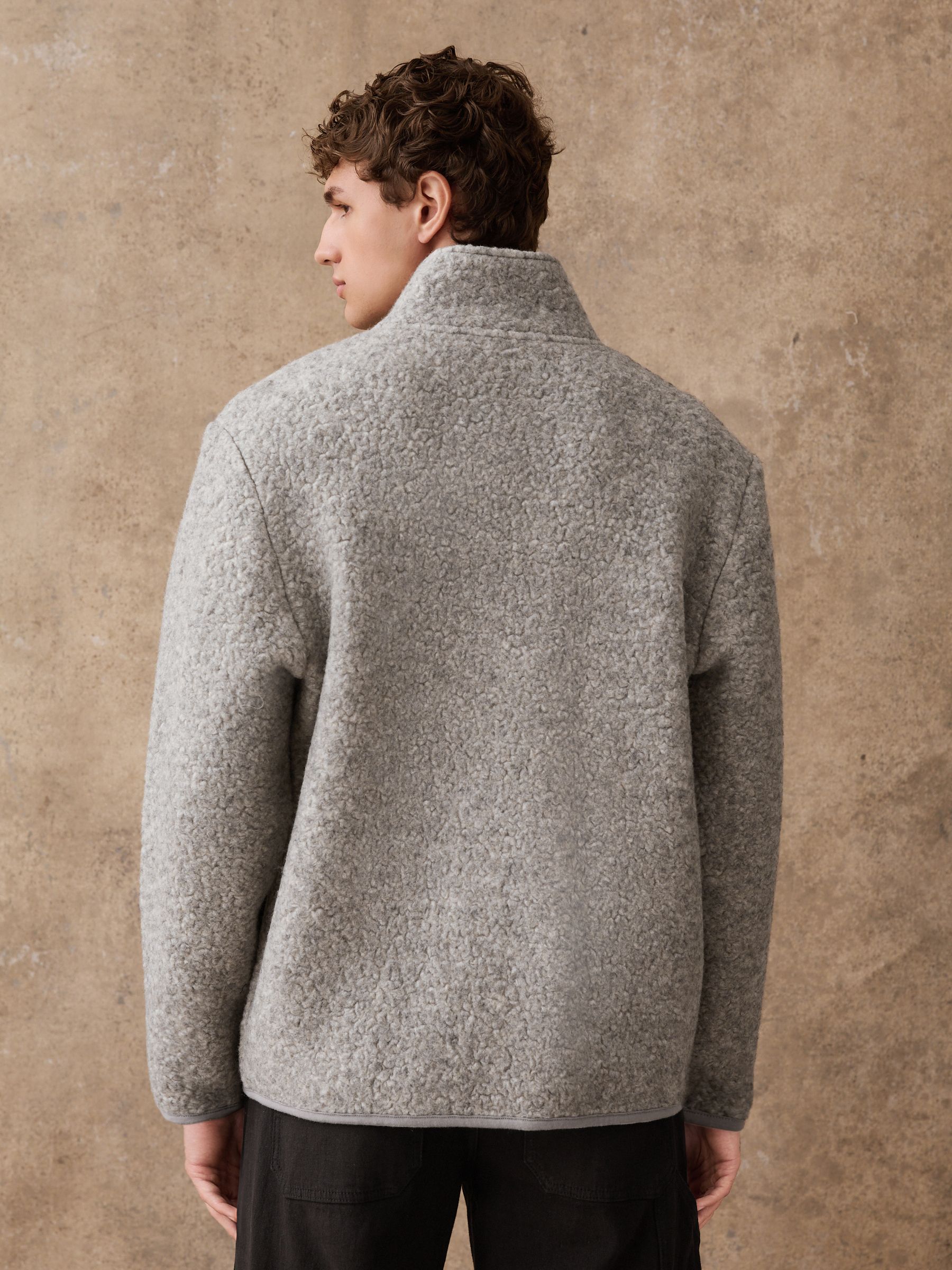 Buy Grey Full Zip Funnel Neck Fleece from Next Australia