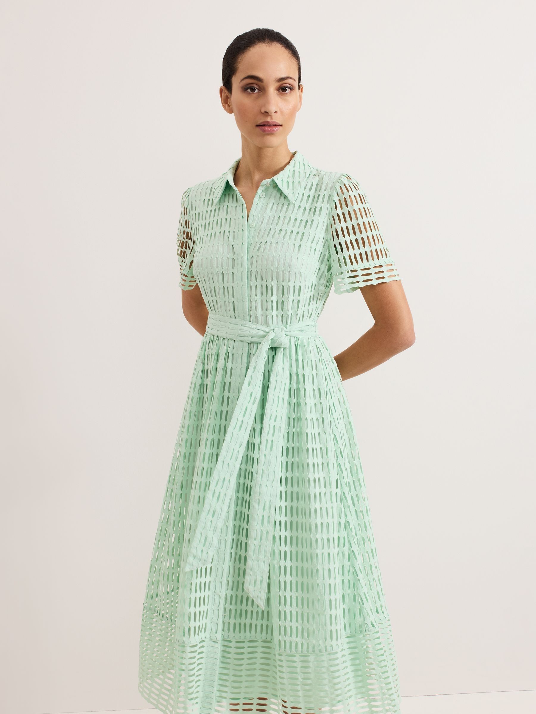 Buy Phase Eight Green Sandy Lace Dress from the Next UK online shop