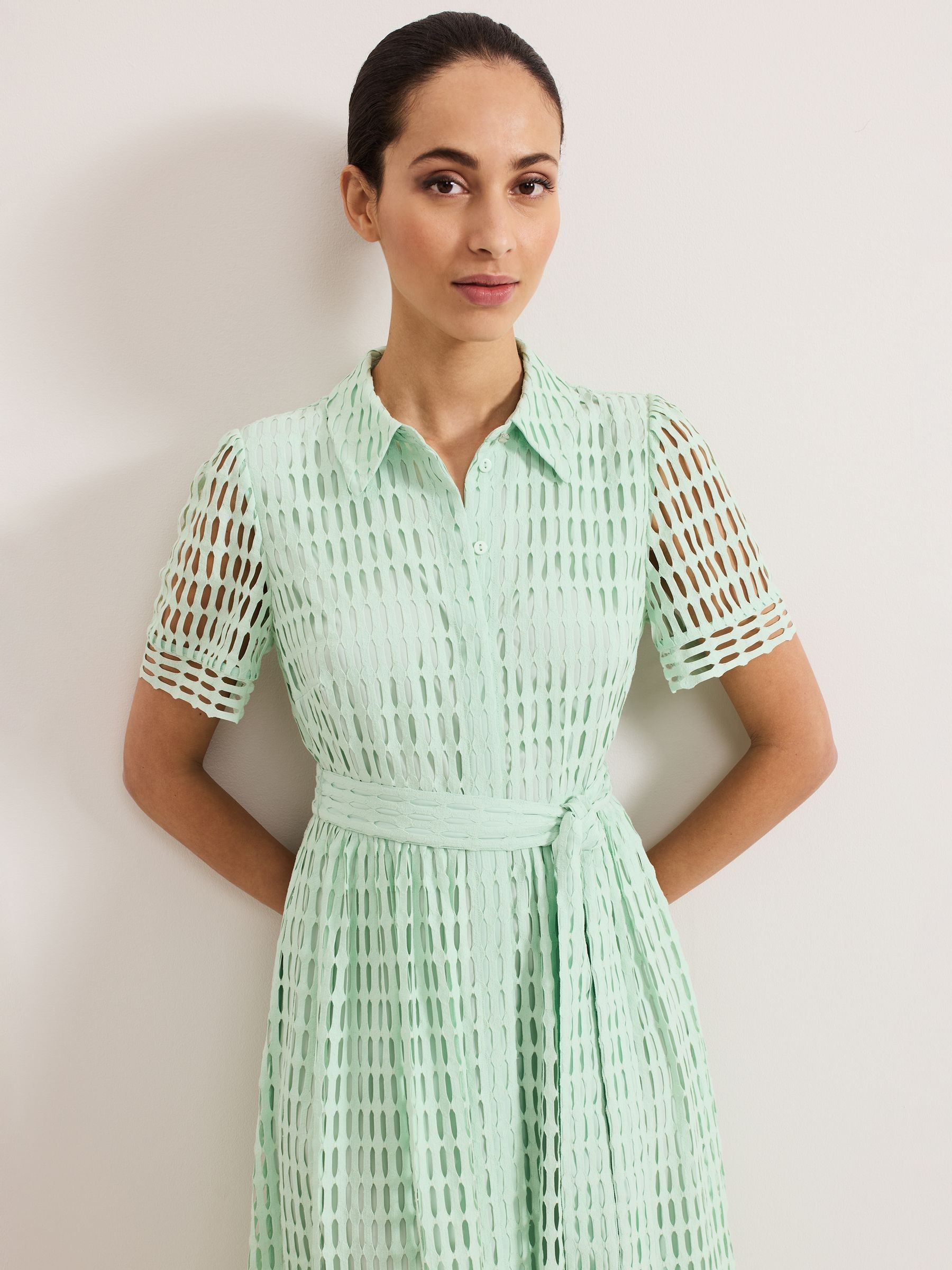 Buy Phase Eight Green Sandy Lace Dress from the Next UK online shop