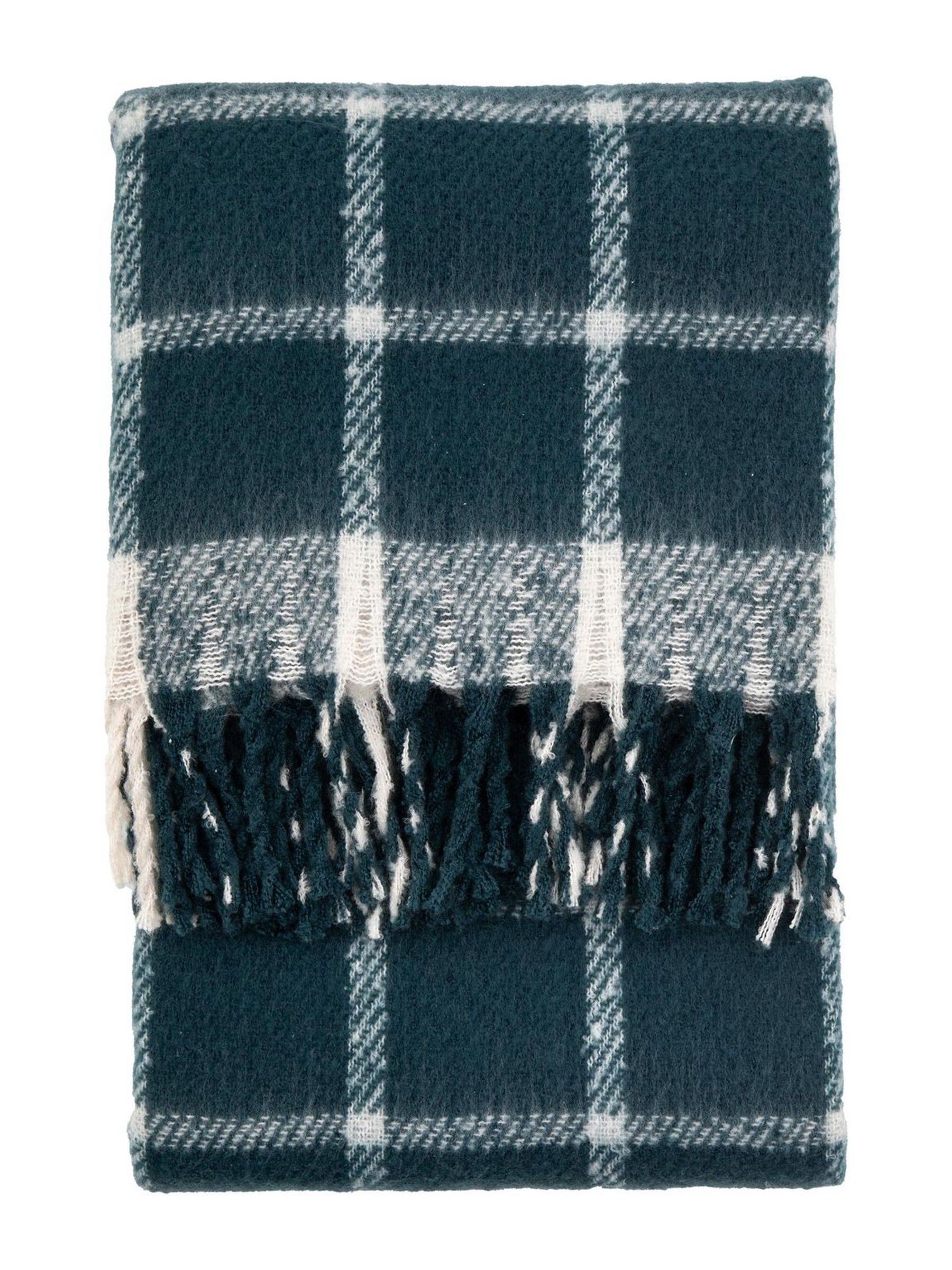 Buy Gallery Home Blue Poly Check Throw from the Next UK online shop