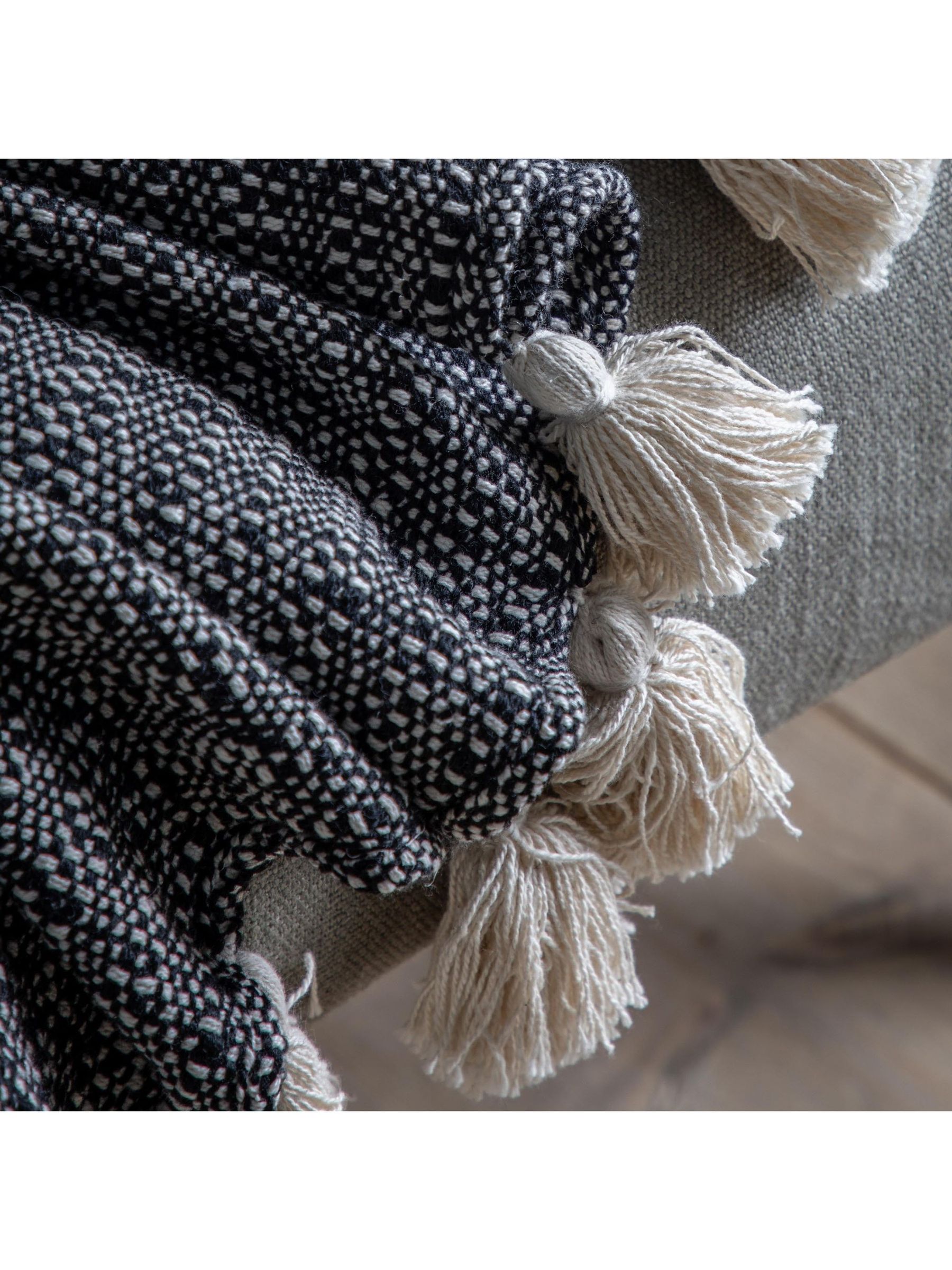 Buy Gallery Home Black Woven Throw from the Next UK online shop