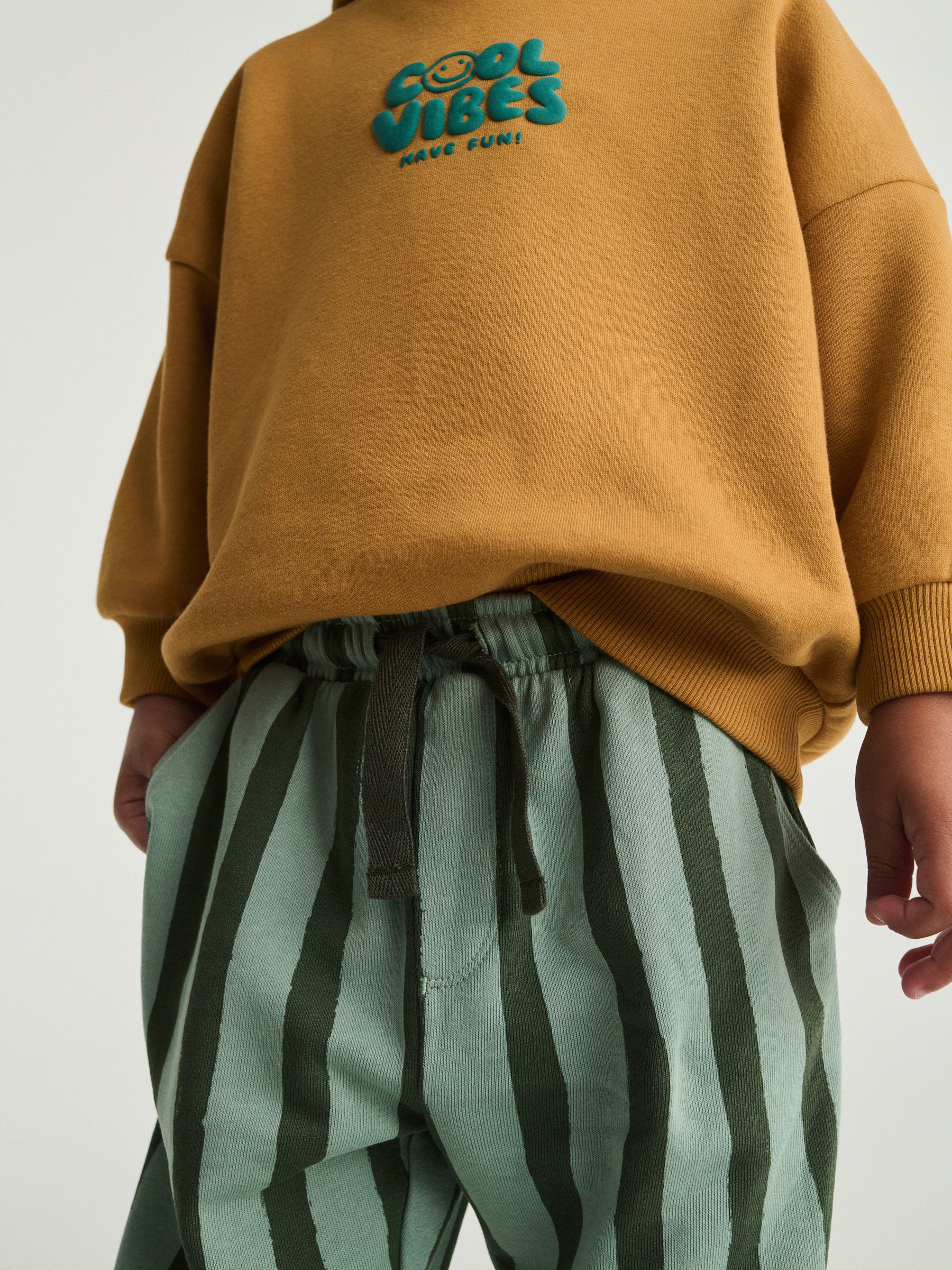 Buy Rust Brown Cool Vibes Printed Hoodie and Joggers Set (3mths-7yrs ...