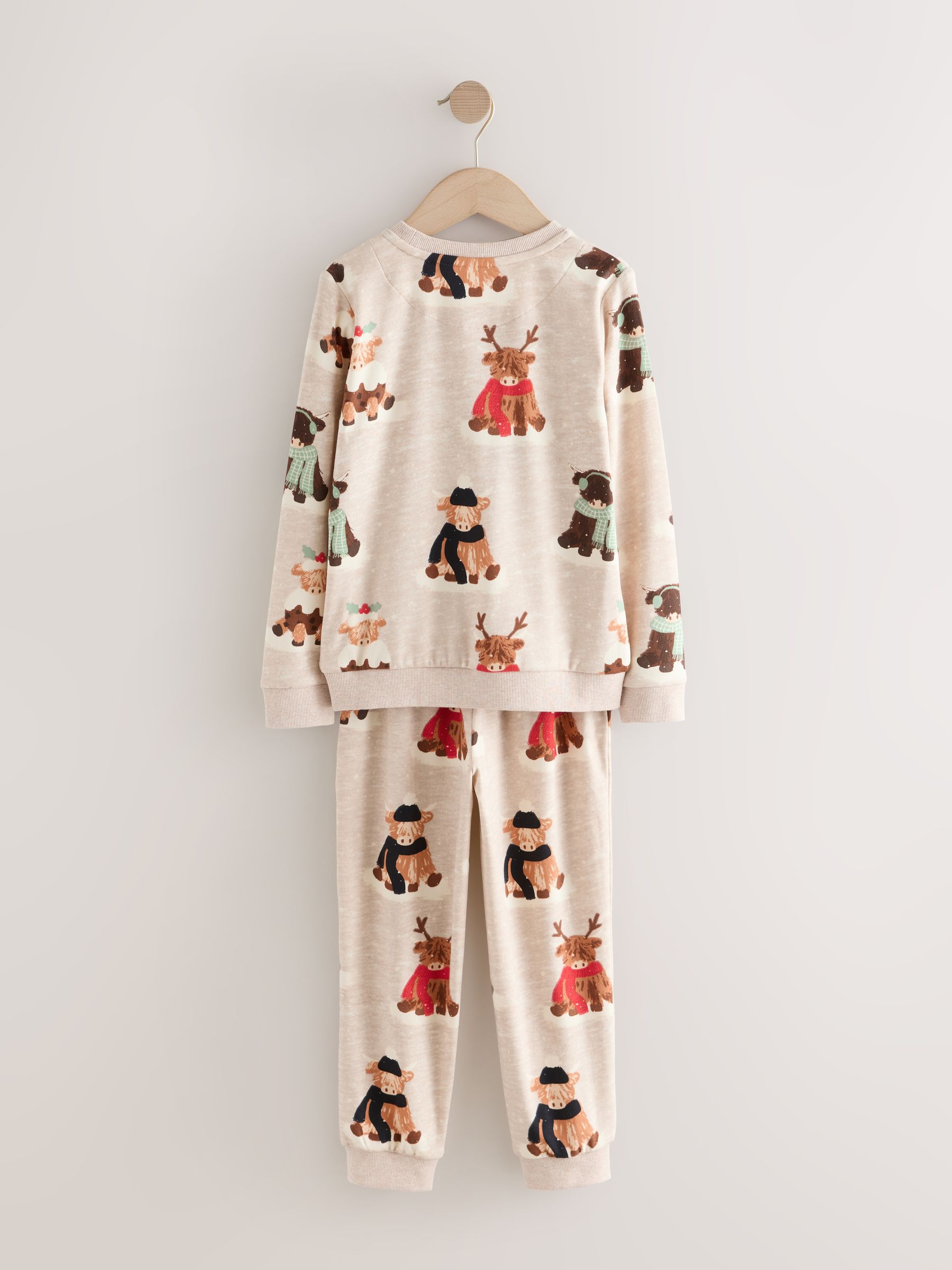 Buy Oatmeal Hamish The Highland Cow Matching Family Christmas Pyjamas ...
