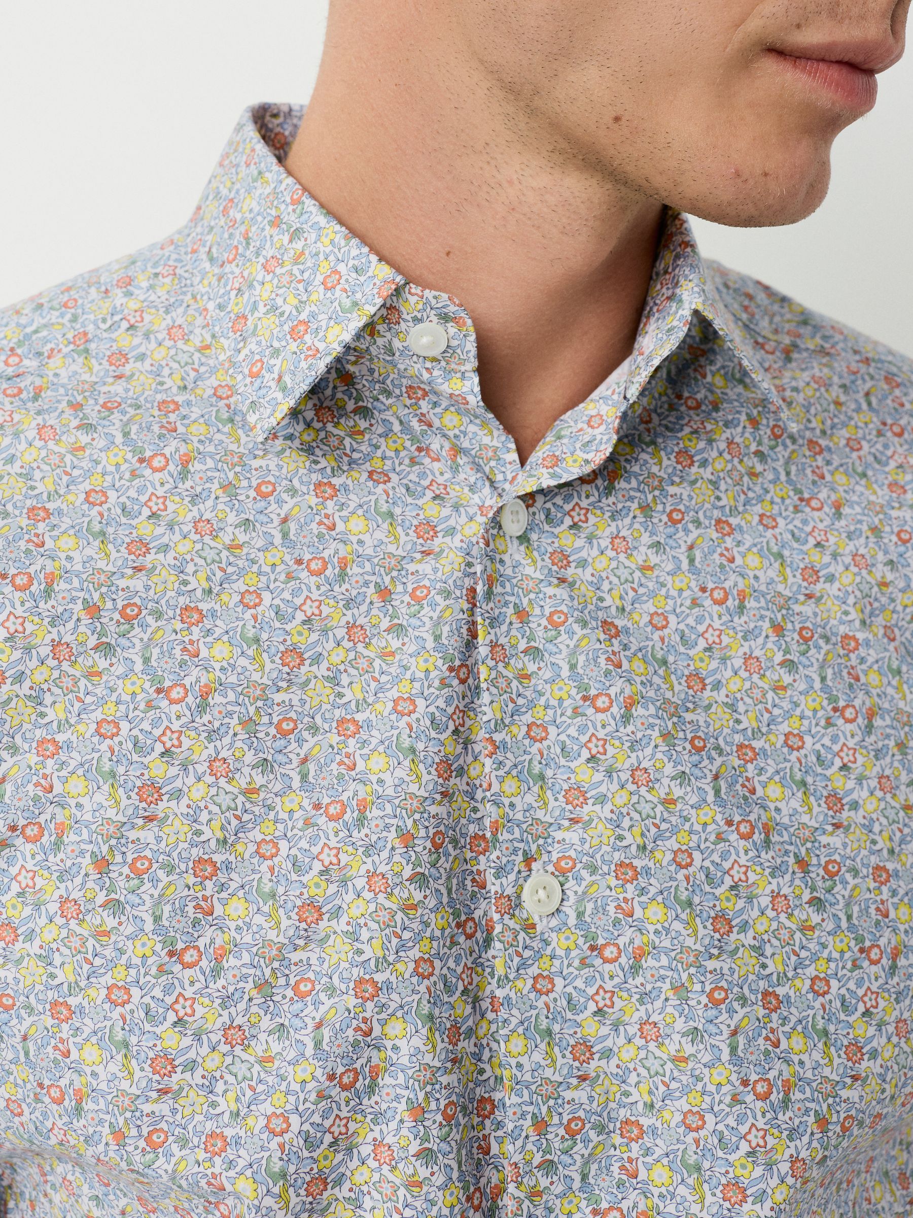 Buy Multi Coloured Ditsy Signature Long Sleeve 100% Cotton Shirt from ...